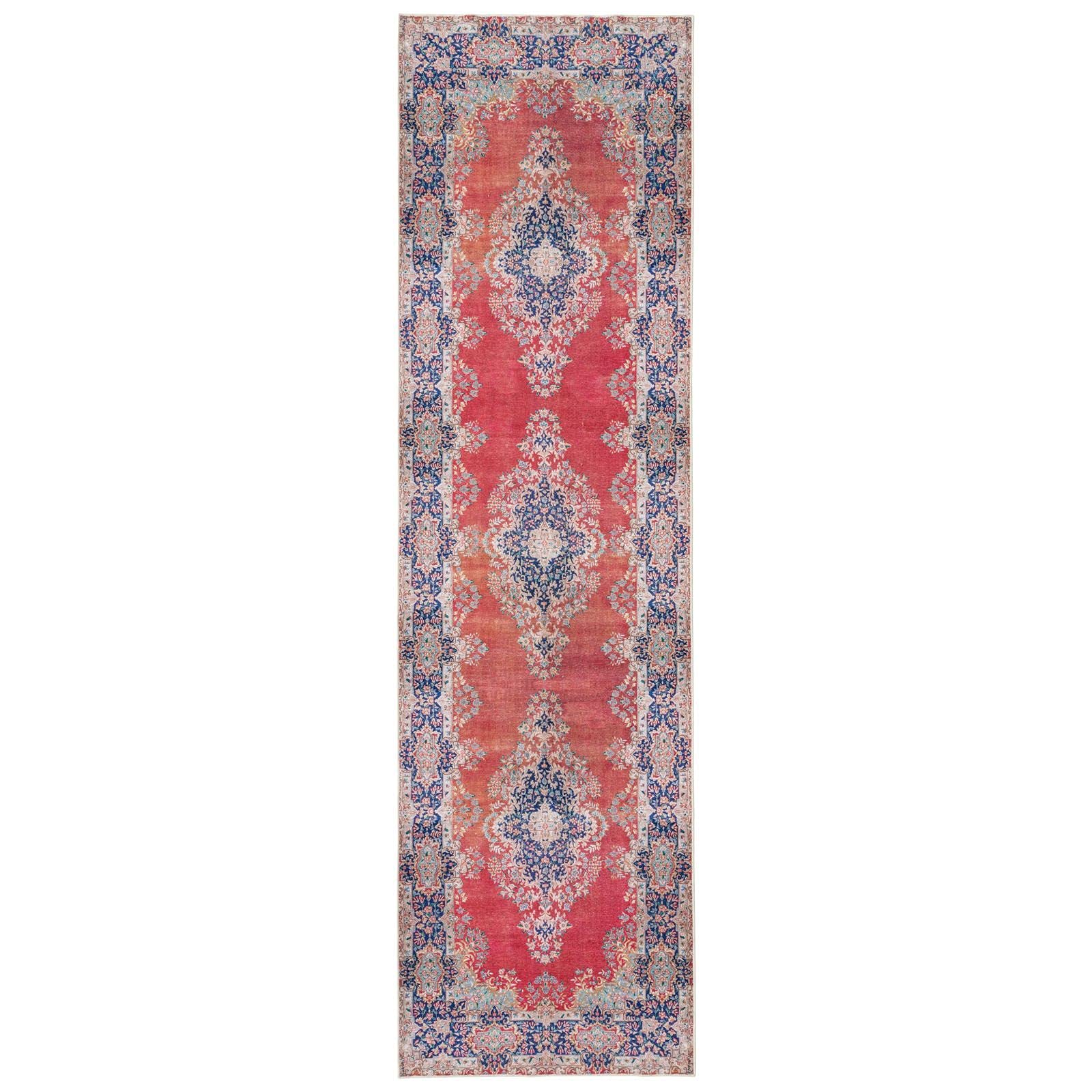 DECOMALL Maila Washable Rug Runners Red 2'6''x9', Carpet Runner Hallway ...