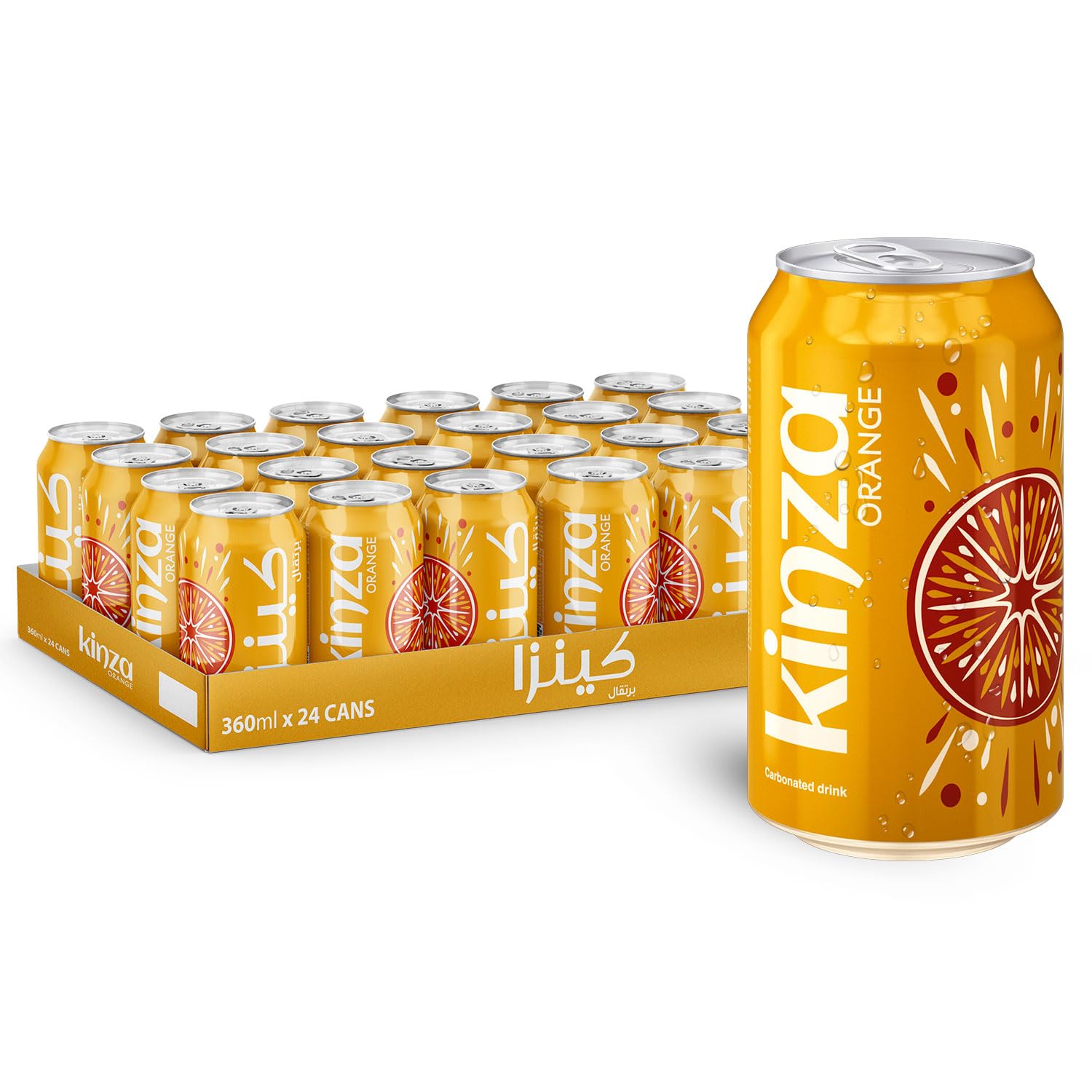 Kinza Orange Drink- 24 x 360 ml : Buy Online at Best Price in KSA ...