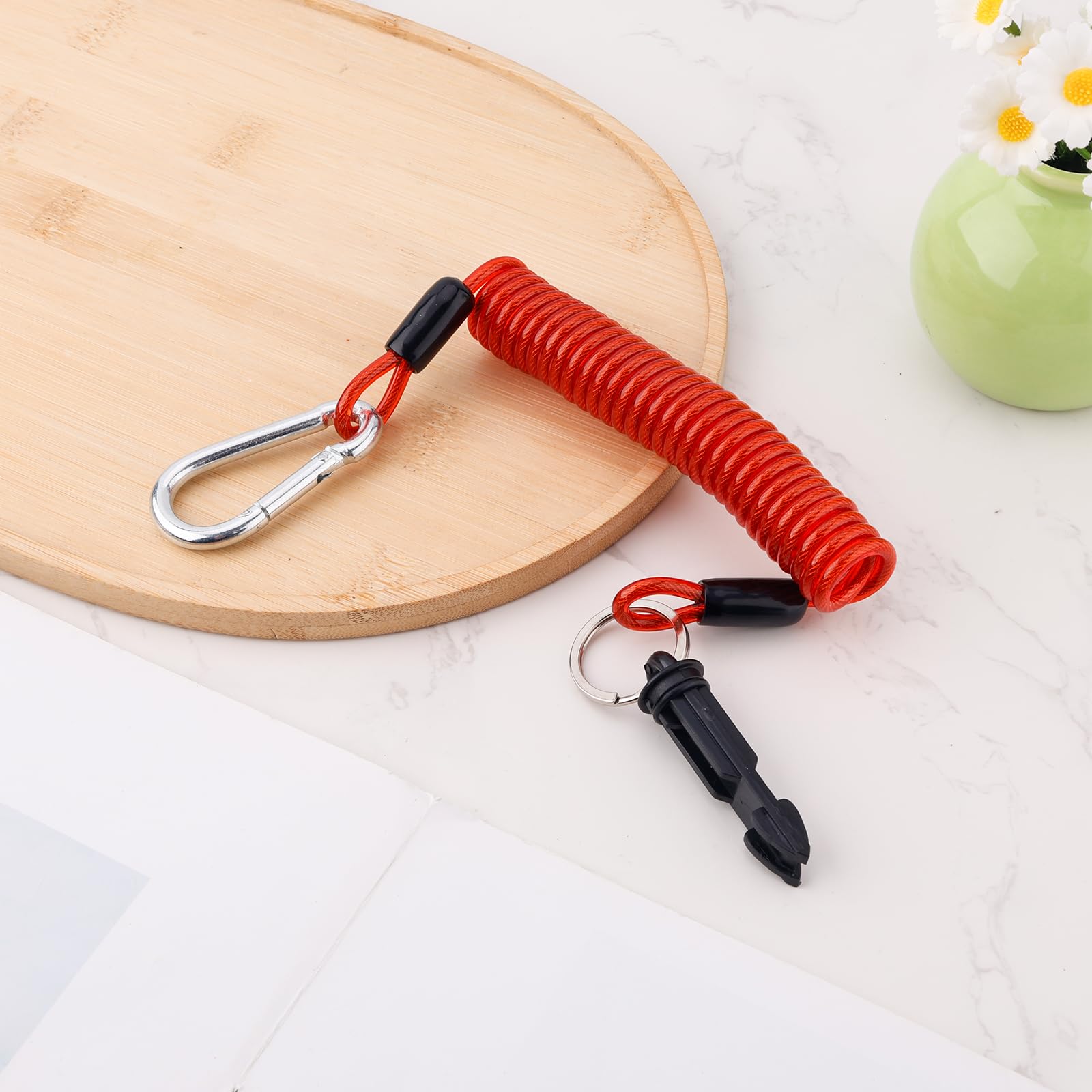 Snapklik.com : Trailer Brake Away Cable, 6ft High Rebound Spring ...