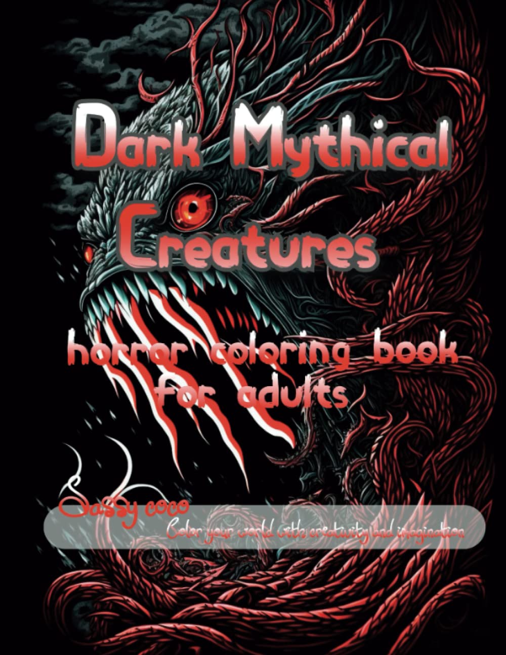 Amazon.com: dark mythical creatures horror coloring book for adults ...