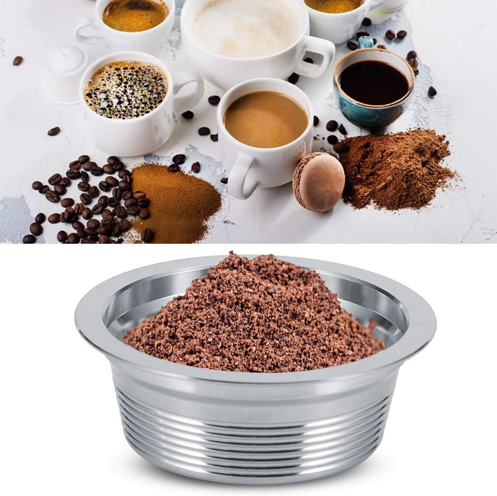 Amazon.com: FOVNOT Stainless Steel Coffee Capsules, Reusable Espresso ...