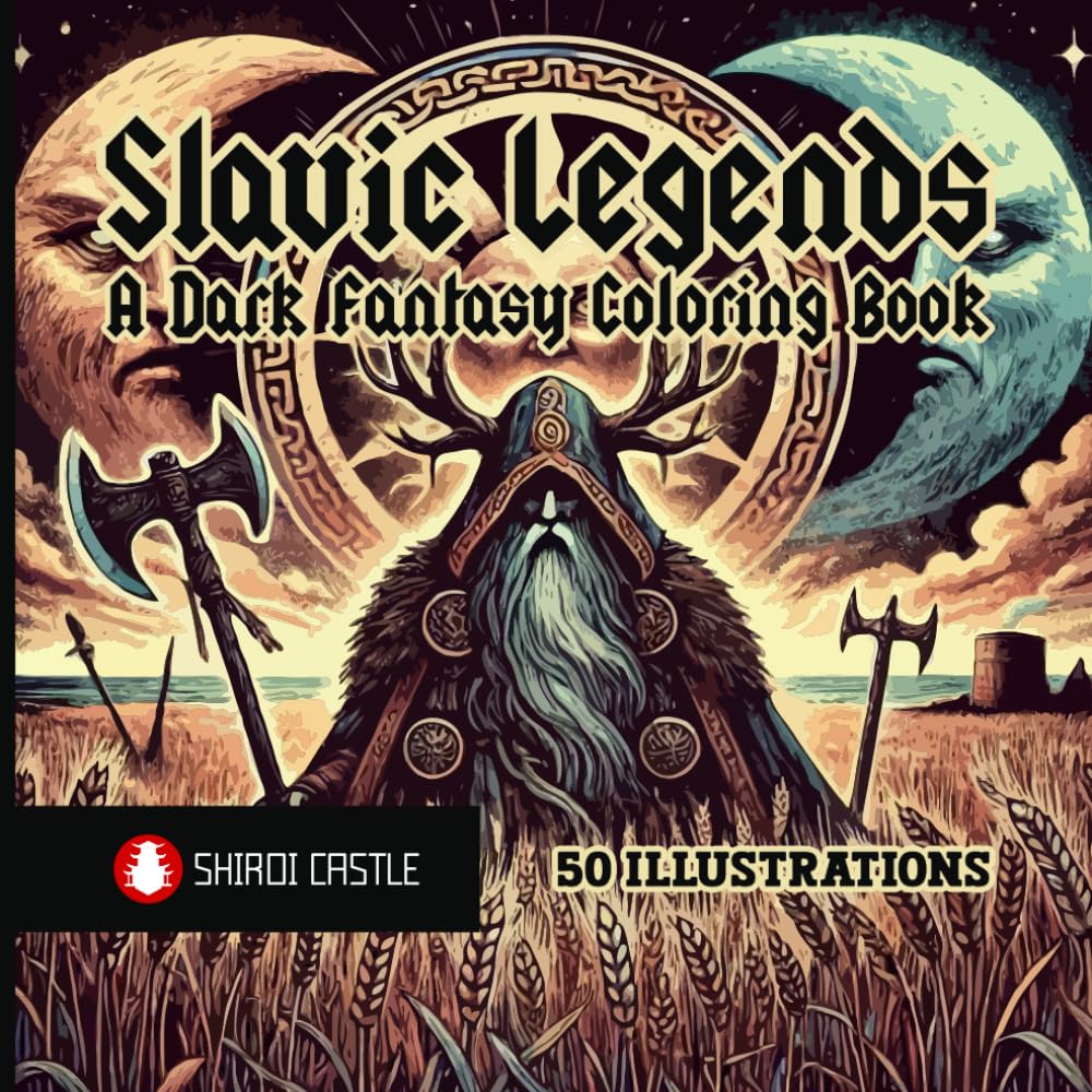 Amazon.com: Slavic Legends: A Dark Fantasy Coloring Book | 50 One-Sided ...