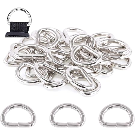 Amazon.com: eBoot 100 Pack Metal D Ring, 1/2 Inch