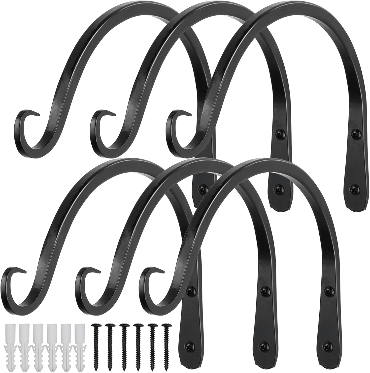 Amazon.com: Worth Garden 6-Pack 10" Plant Hanger Bracket - Hand-Forged ...