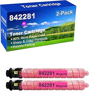 Amazon.com: 2-Pack (Magenta) Compatible High Capacity 842281 Toner Cartridge Used for Ricoh IM ...