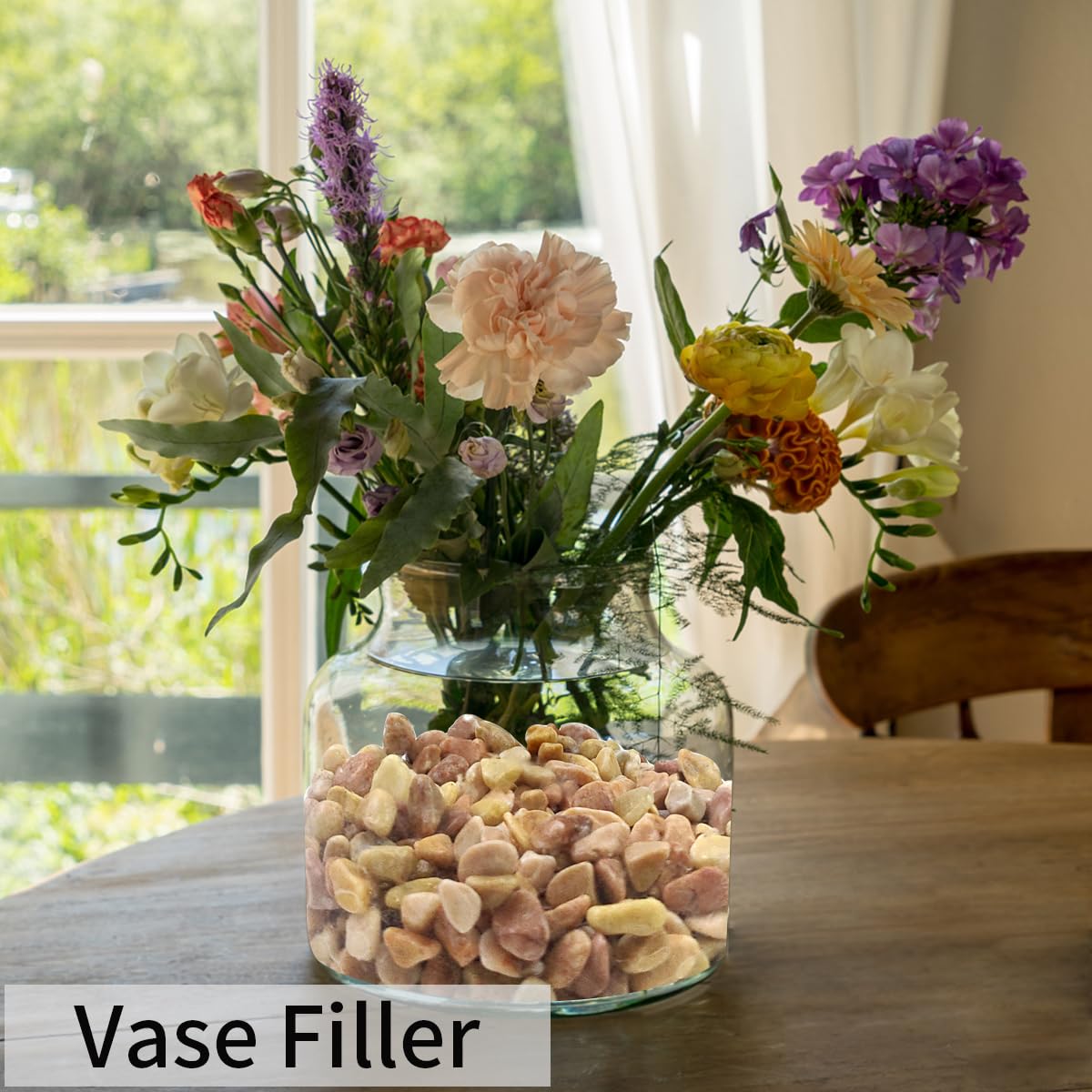 Snapklik.com : FANTIAN 5lbs Natural Pea Gravel Pebbles, 3/8 Inch ...