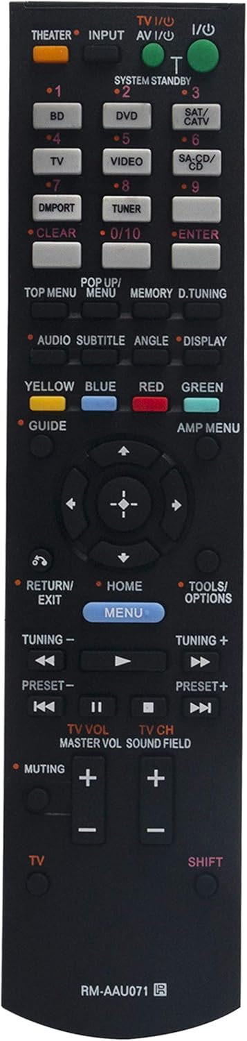 Amazon.com: RM-AAU071 Replaced Remote fit for Sony Home Theatre HT ...