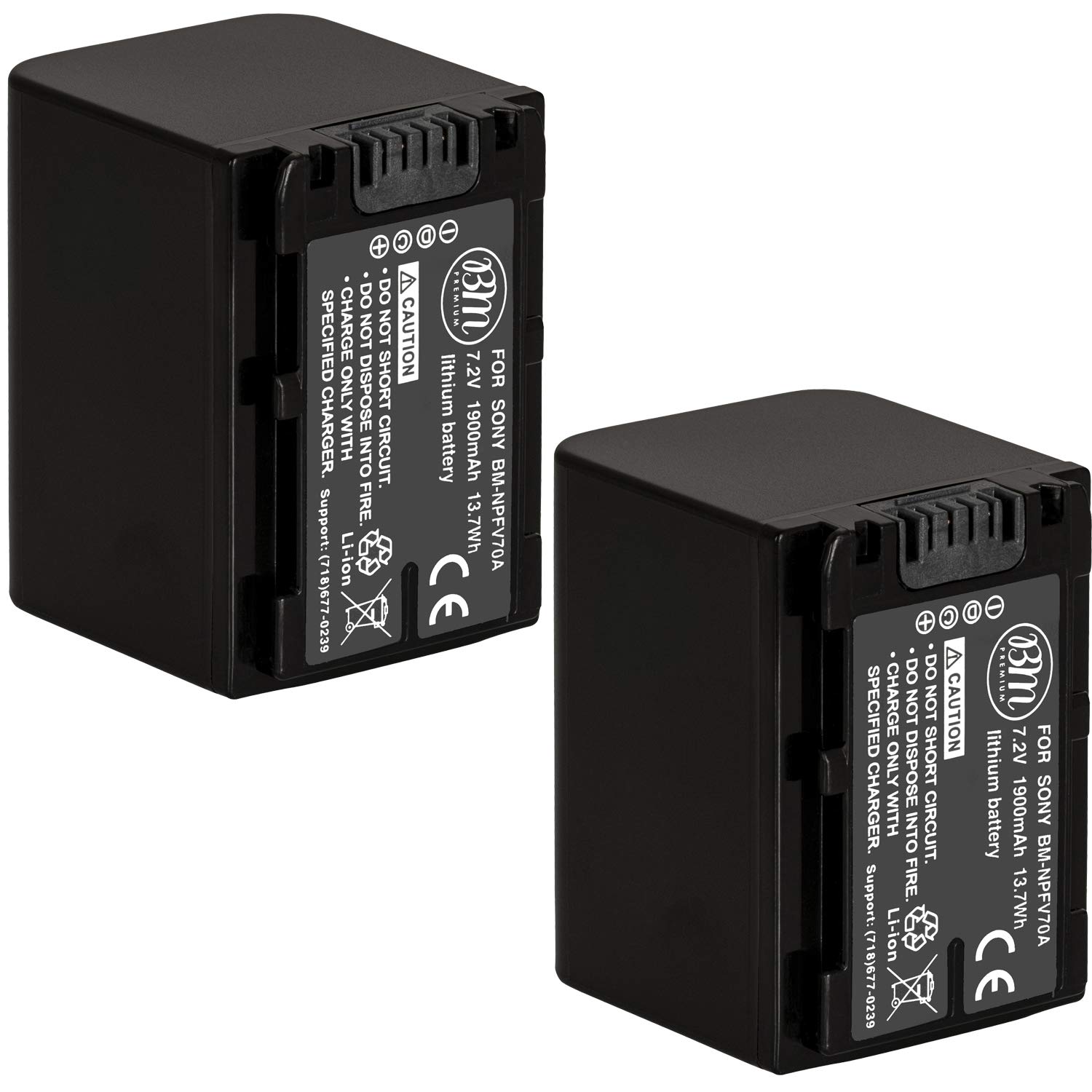 Buy BM Premium 2 Pack of NP-FV70A High Capacity Batteries for Sony FDR-AX30 FDR-AX33 FDR-AX53 ...