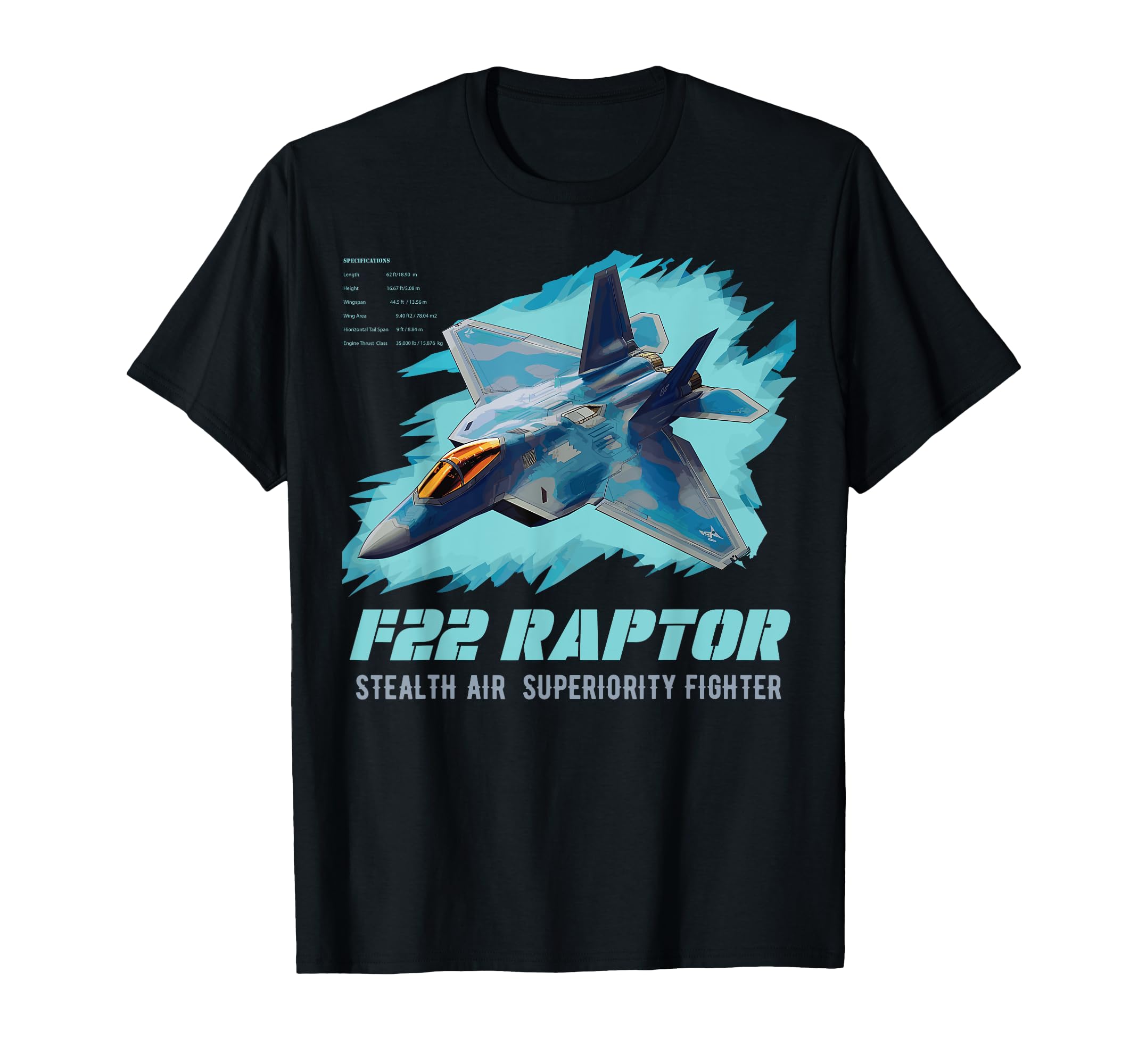 Amazon.com: F-22 Raptor Fighter Jet Military Airplane Pilot Veteran Day ...