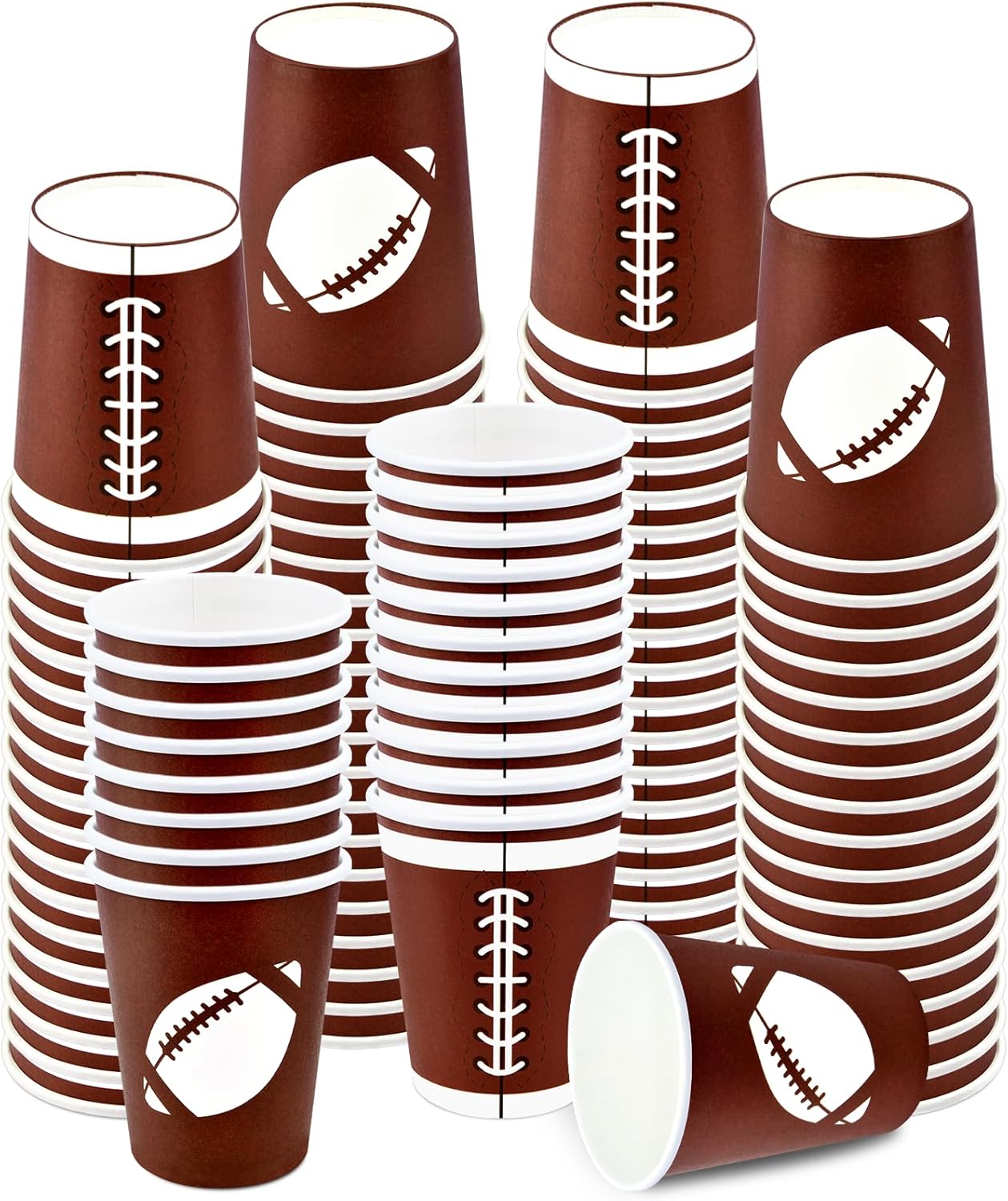 Amazon.com: EPHYO 100Pcs Football Cups 9oz Superbowl Paper Cups ...