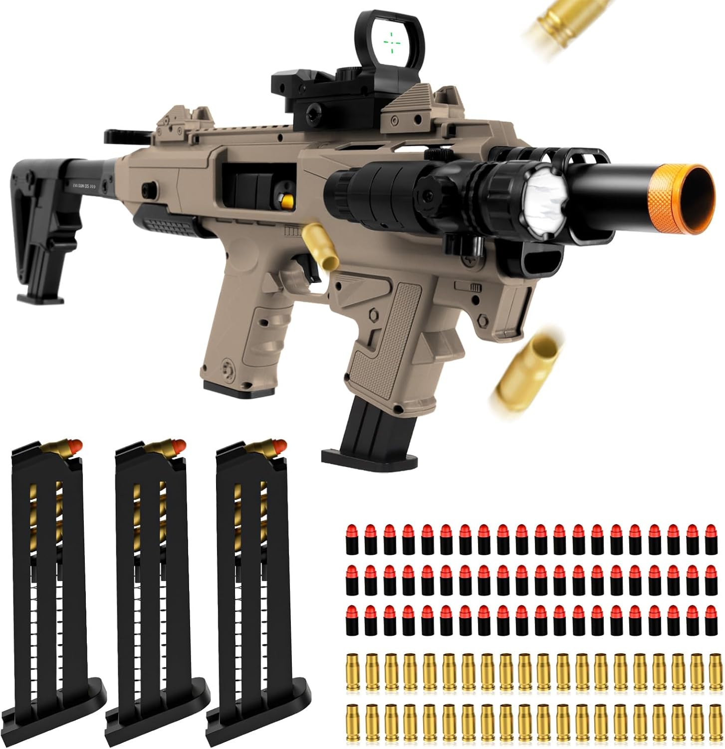 Amazon.com: Shell Ejecting Rifle Toy Gun - Strees Shot Three Model ...