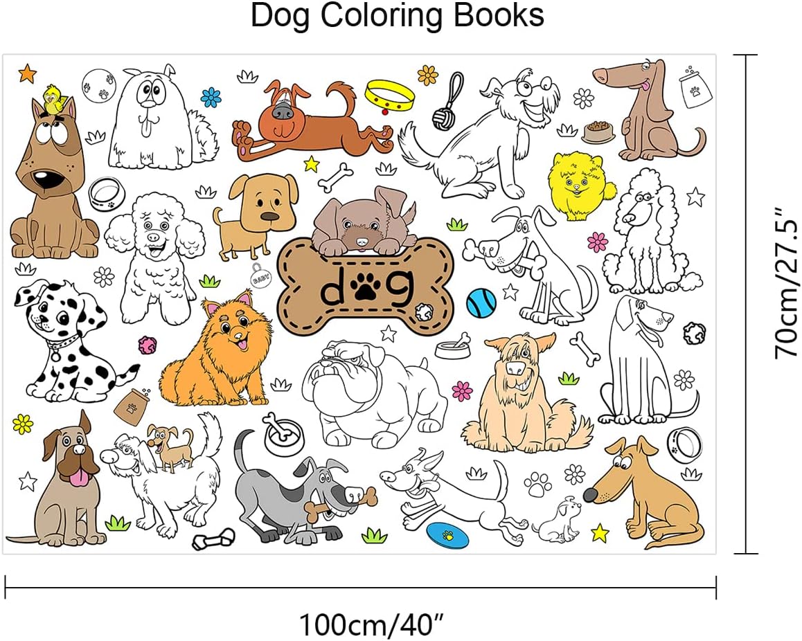 Libros para colorear para perros, relleno de patrón de dibujo artístico ...