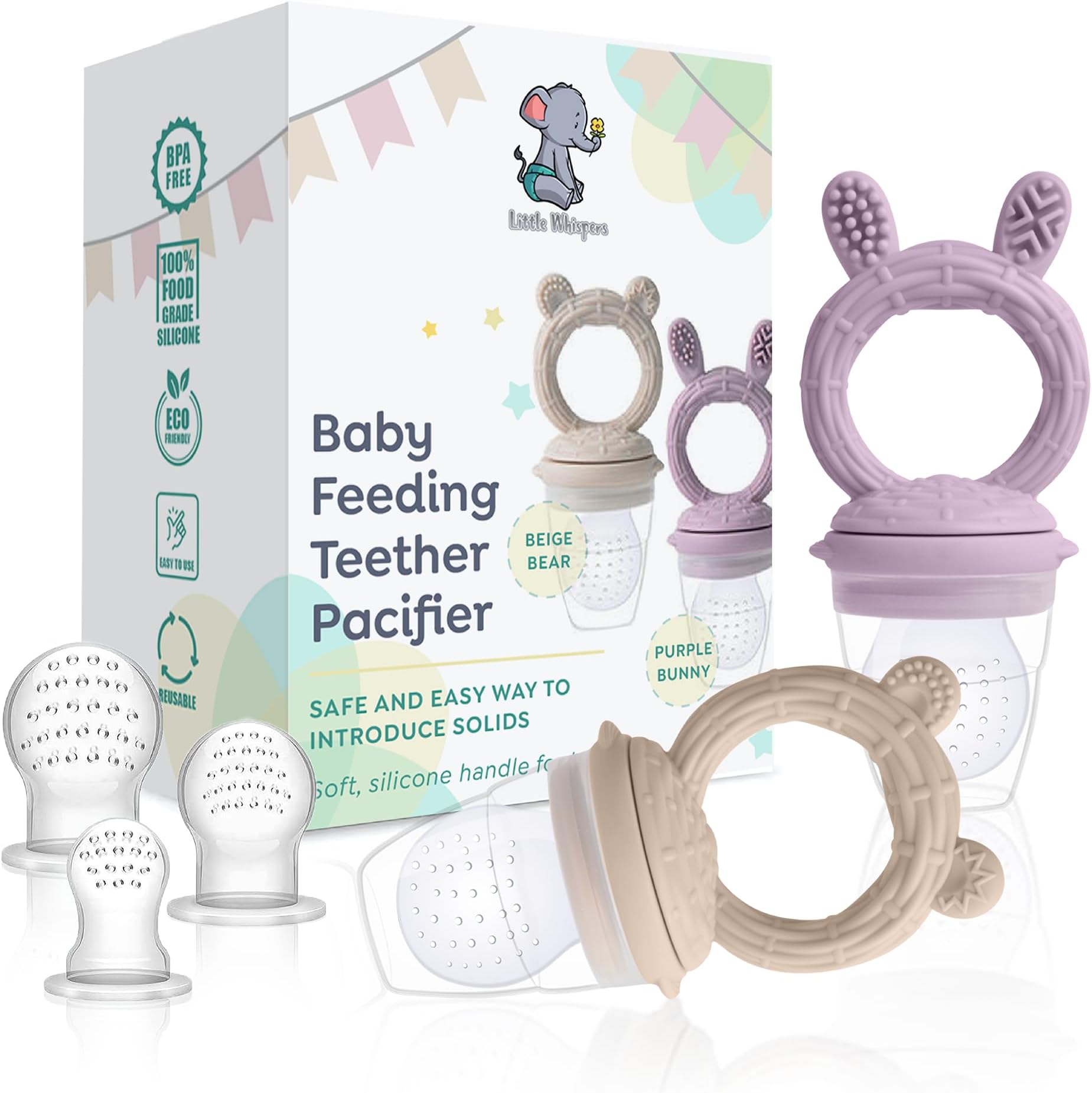 Amazon.com : Baby Fruit Food Feeder Pacifier - Fresh Food Feeder ...