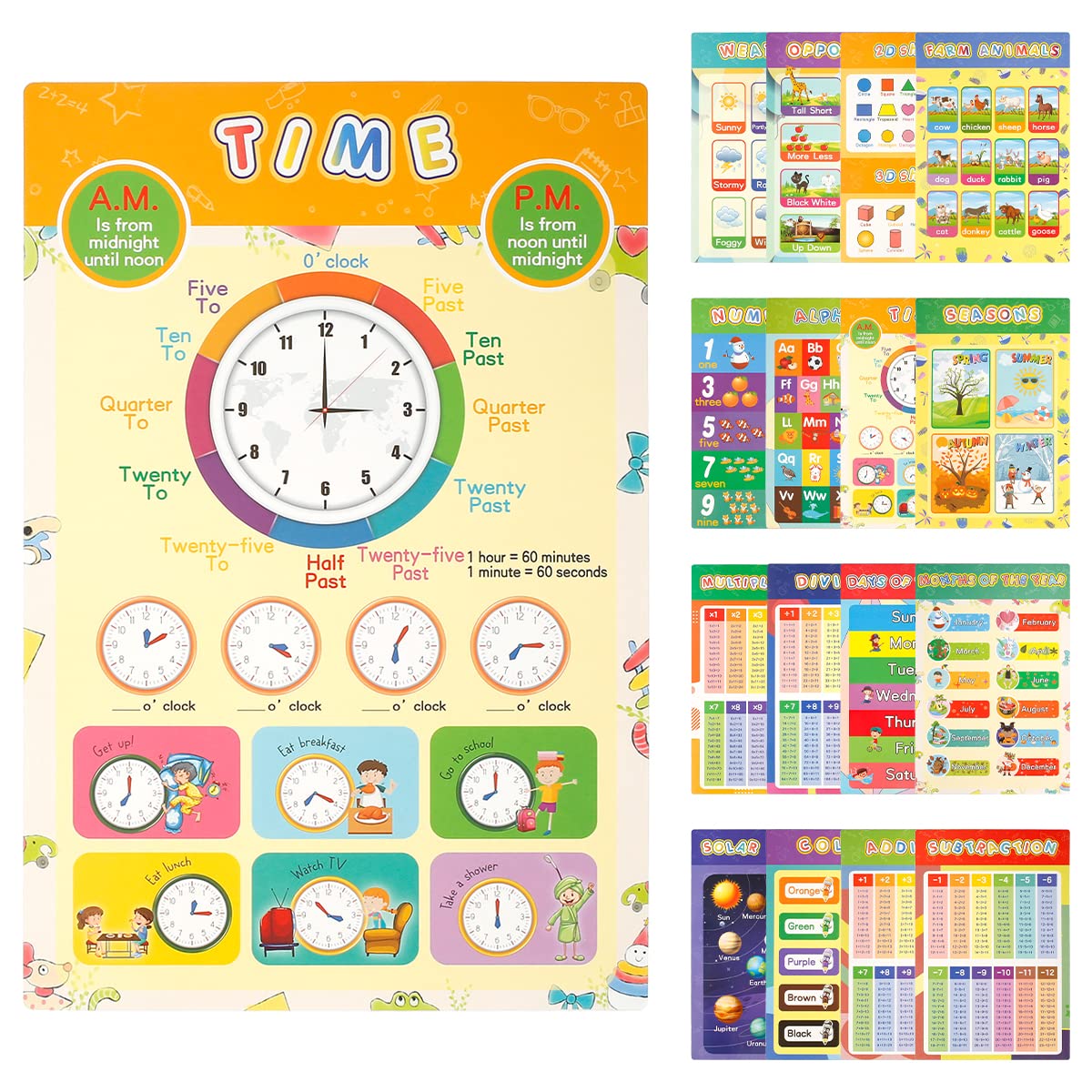Buy Educational s for Children-16pcs Kids Learning s for Kids Classroom ...