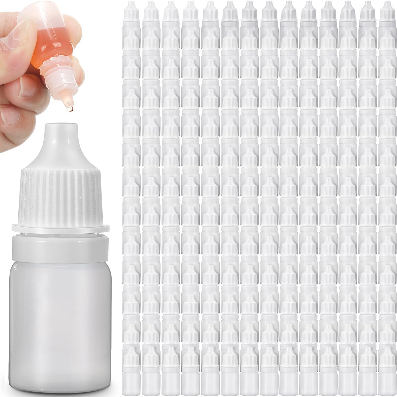 Amazon.com: Maxcheck 400 Pieces 5ml Plastic Dropper Bottles Mini ...