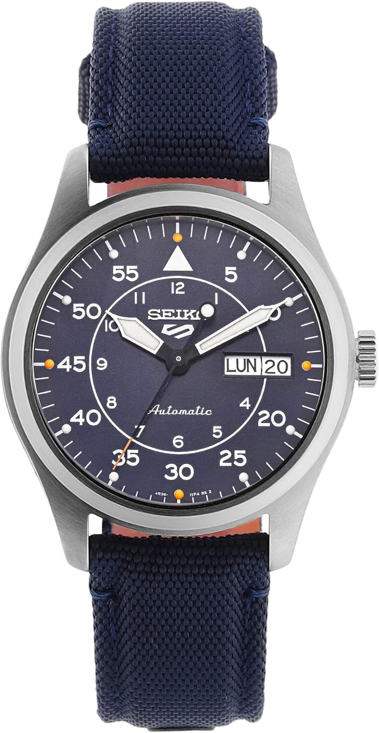 Seiko 5 Sports Military Kite SRPH31K1 Automatic, Blue Dial, Blue ...
