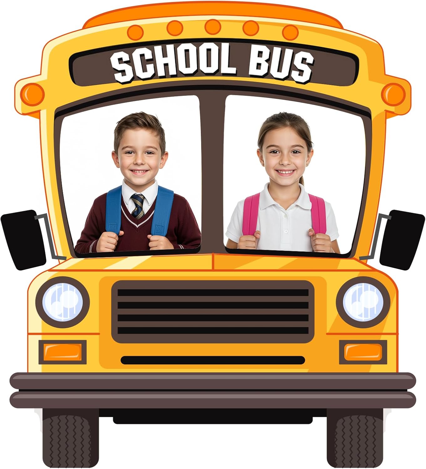 Amazon.com: School Bus Photo Prop Back to School Party Decorations ...