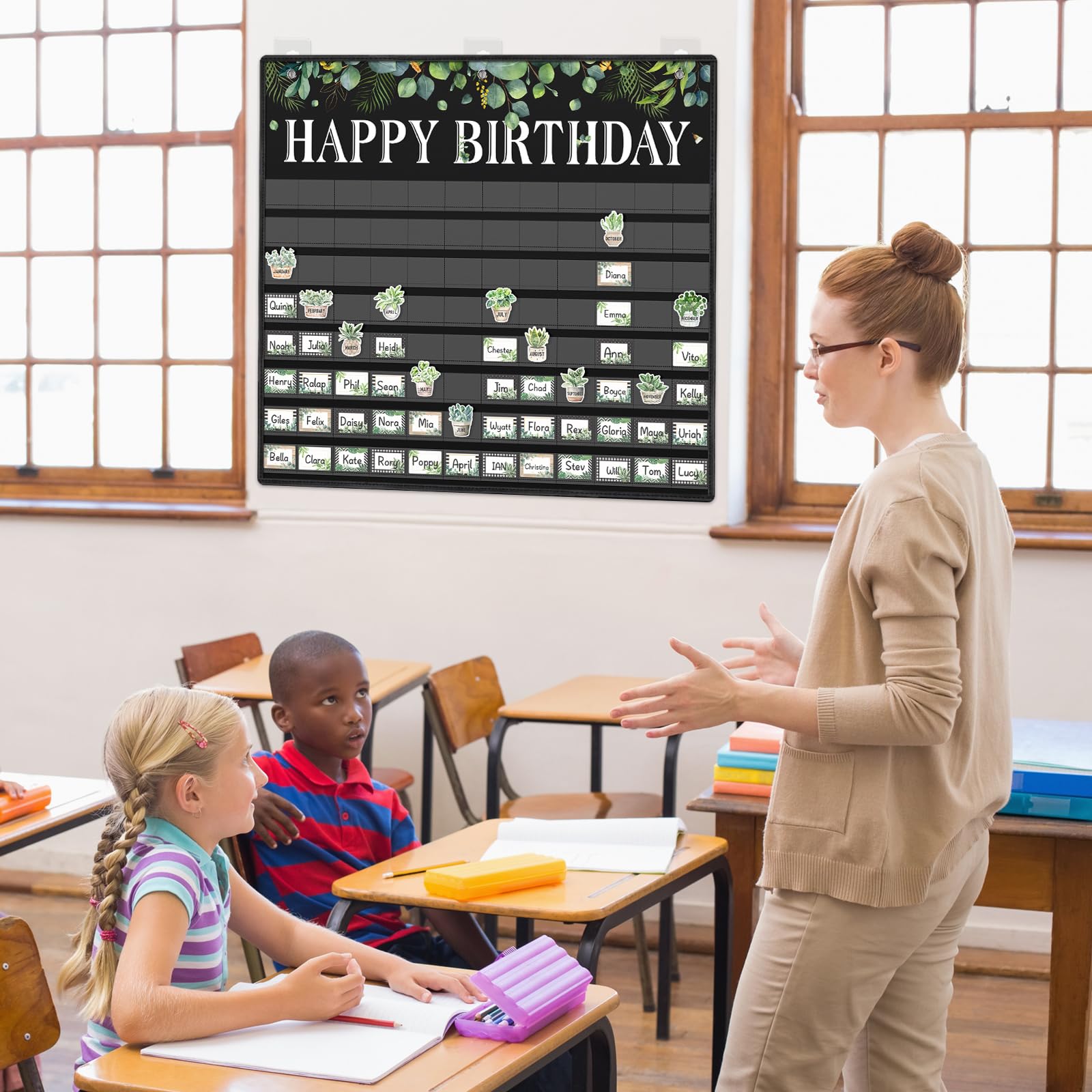 Snapklik.com : Blosssound 97 Pcs Happy Birthday Pocket Chart Classroom ...