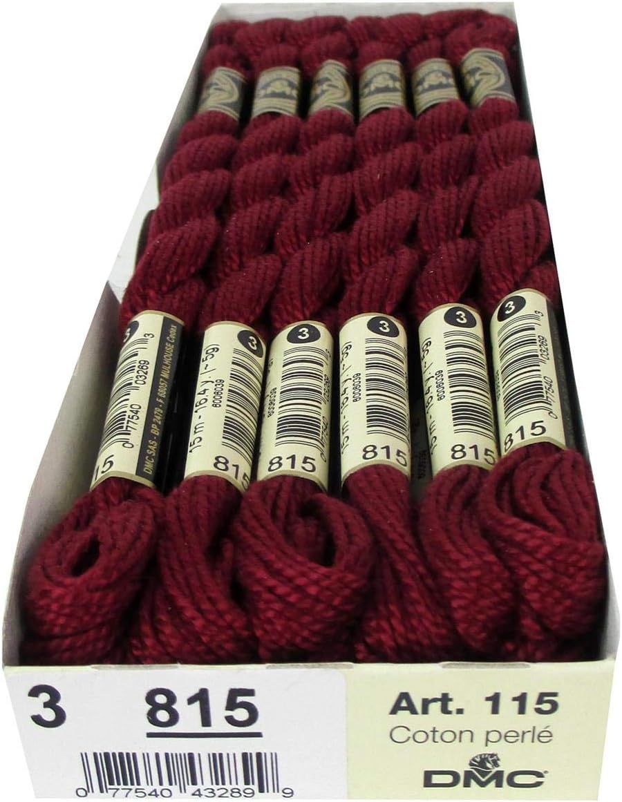 Amazon.com: DMC 115 3-815 Pearl Cotton Thread, Medium Garnet