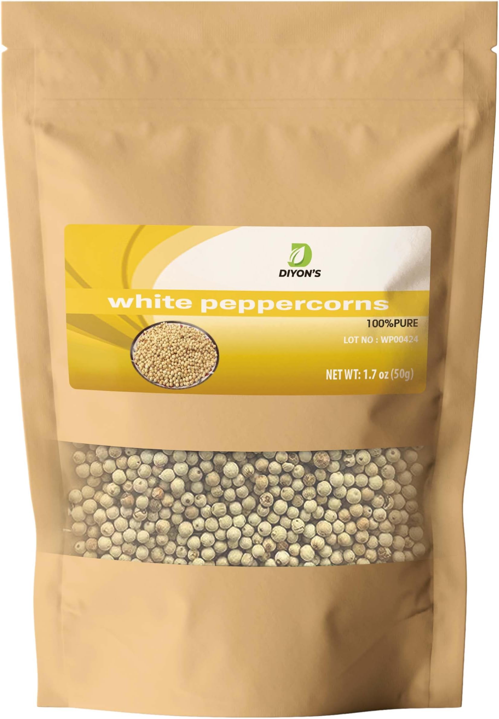 Amazon.com : White Peppercorn, Whole - 8 Ounces - Bulk White ...