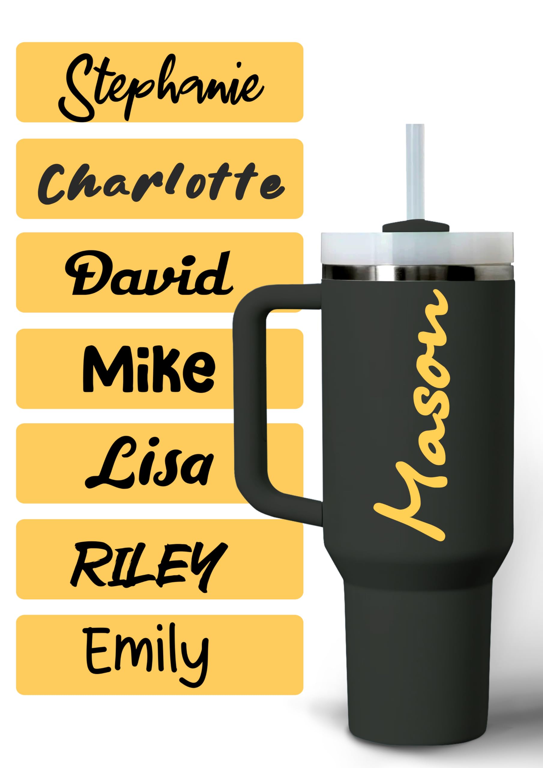 Custom Name Stickers Lettering Decal - Personalized Name Stickers for ...