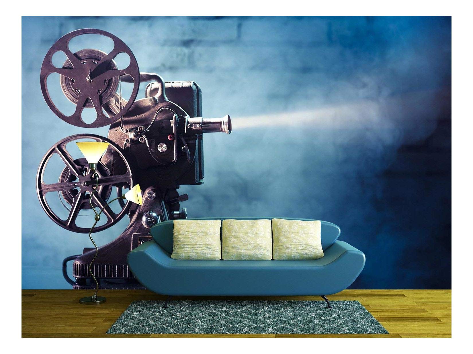 wall26 - Photo of an Old Movie Projector - Removable Wall Mural | Self ...