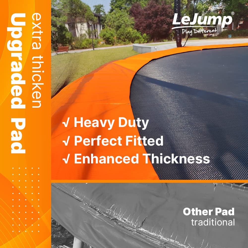 Snapklik.com : Outdoor Springless Trampolines LeJump Flora 14 FT Non ...