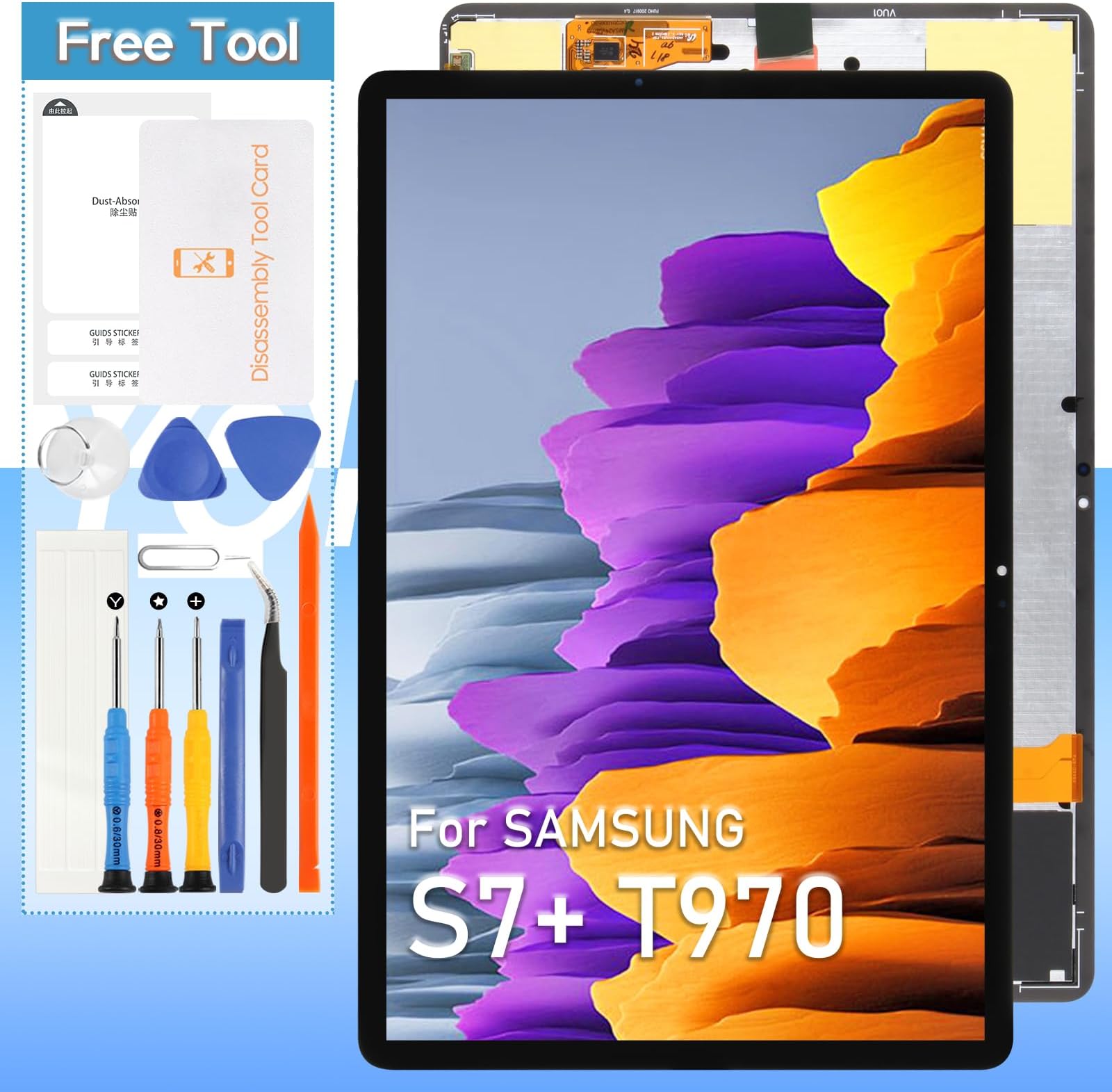 Amazon.com: for Samsung Galaxy Tab S7+ S7 Plus Screen Replacement for ...