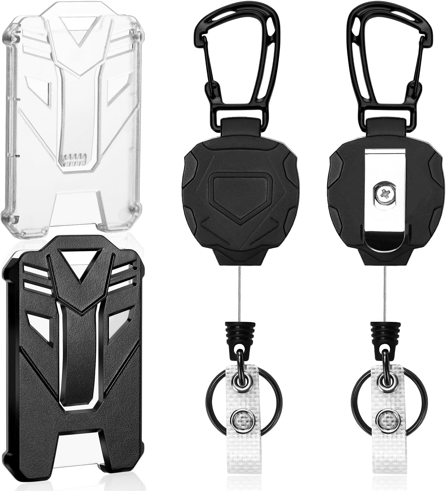 Amazon.com : Soleebee 2 Pack Retractable Badge Holder, Heavy Duty Badge ...