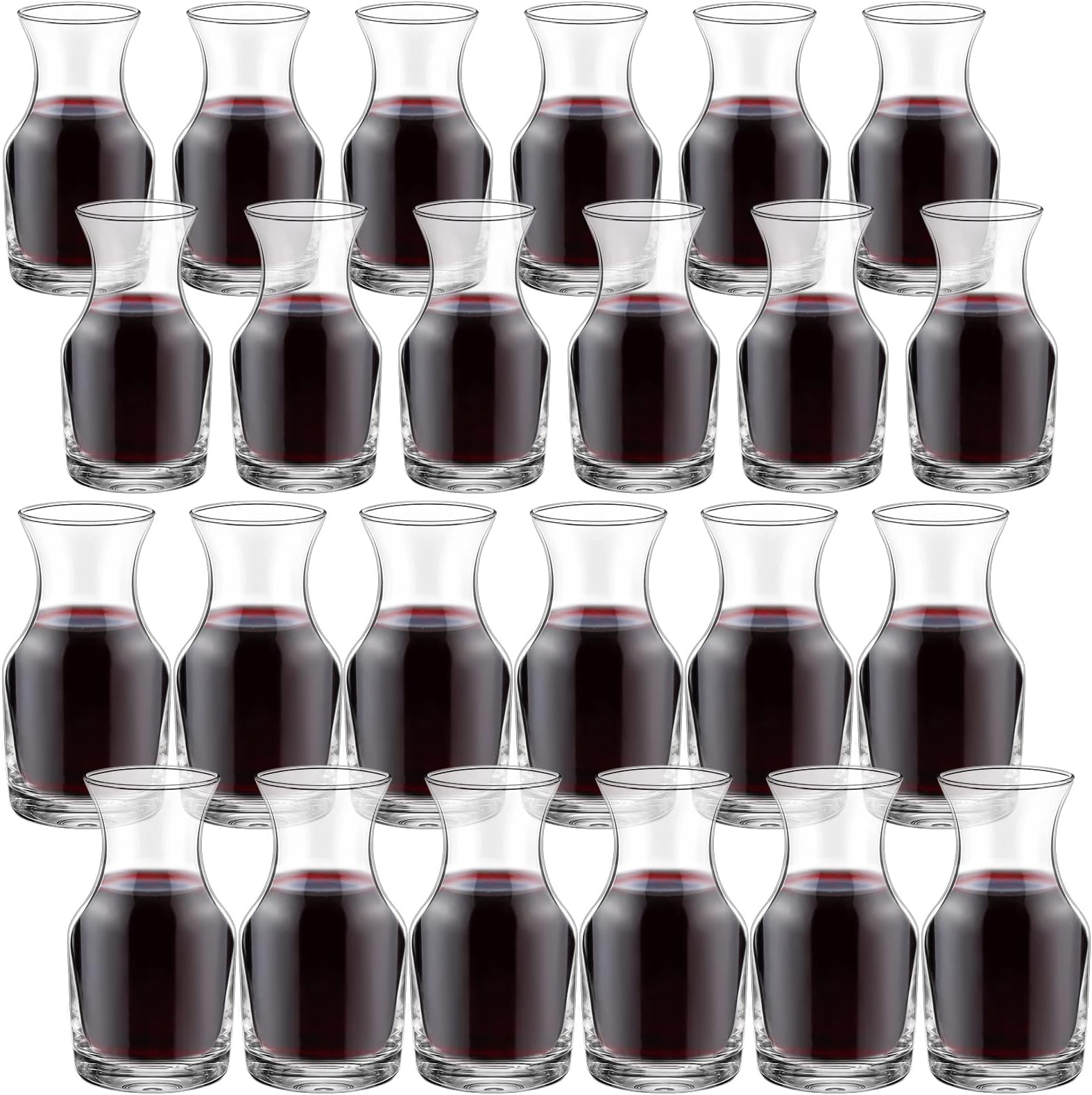Amazon.com | Single Serving Wine Carafe Glass Mini Carafe Individual ...