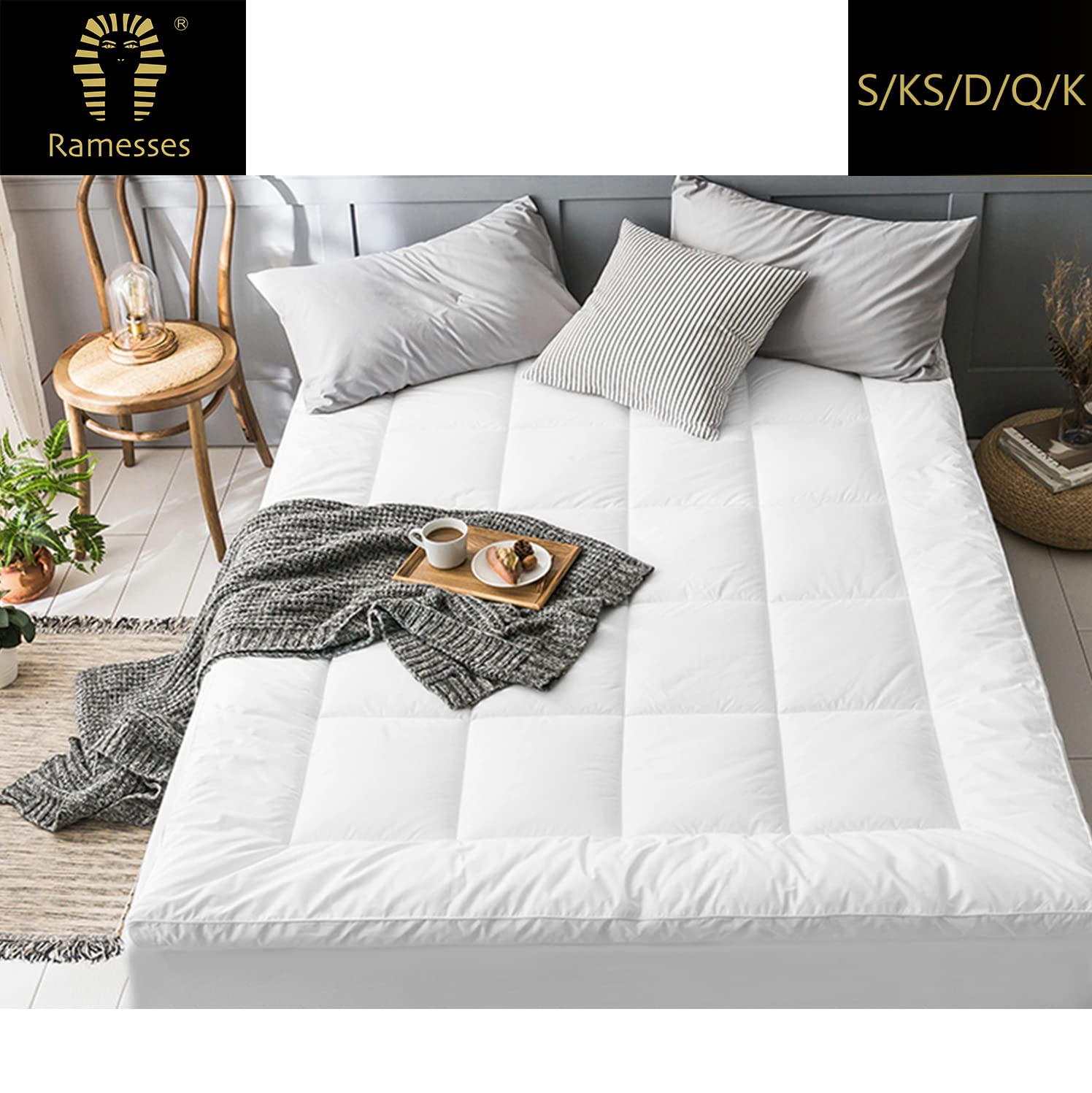 Ramesses Mulberry Silk Mattress Topper, Single: Home: Amazon.com.au