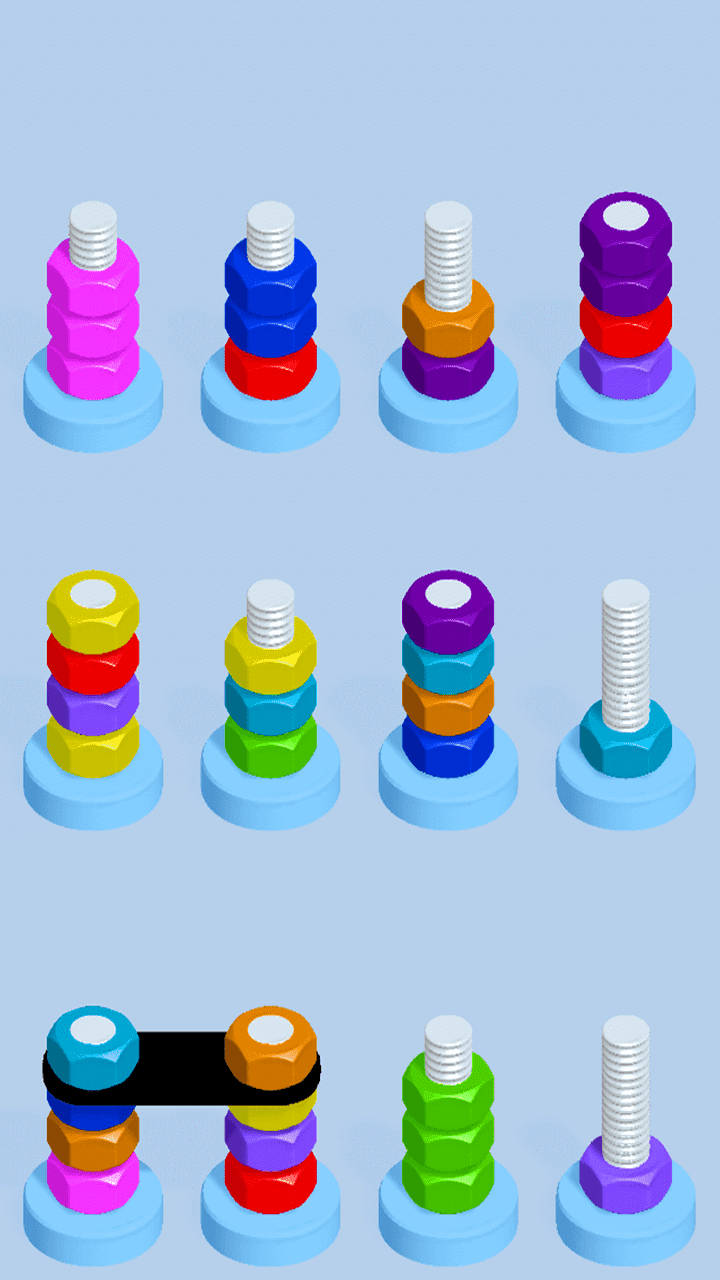 Nuts And Bolts Sort - Mighty Party Screw Puzzle Sorting - App on Amazon ...