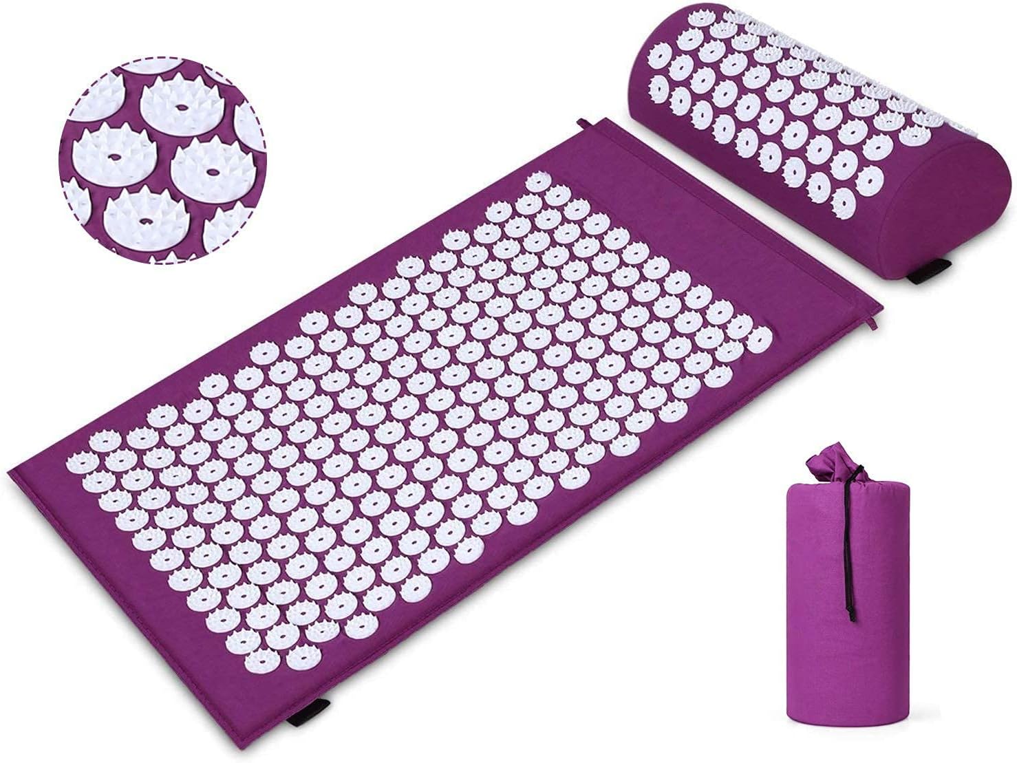 Amazon.com: Acupressure Set,Acupressure mat with Pillow for Neck and ...