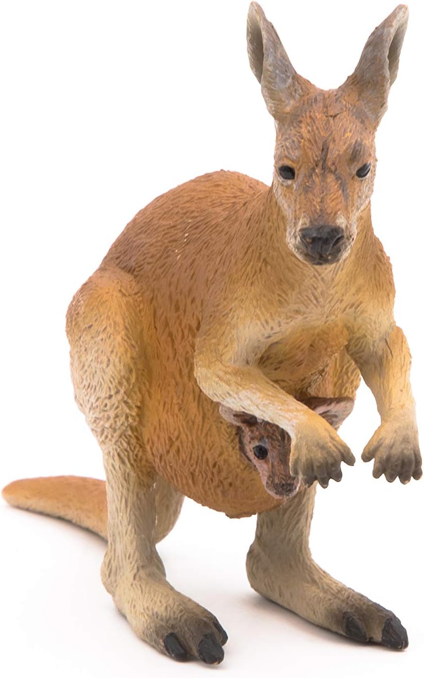 Papo 50188 Kangaroo with joey WILD ANIMAL KINGDOM Figurine, Multicolour ...