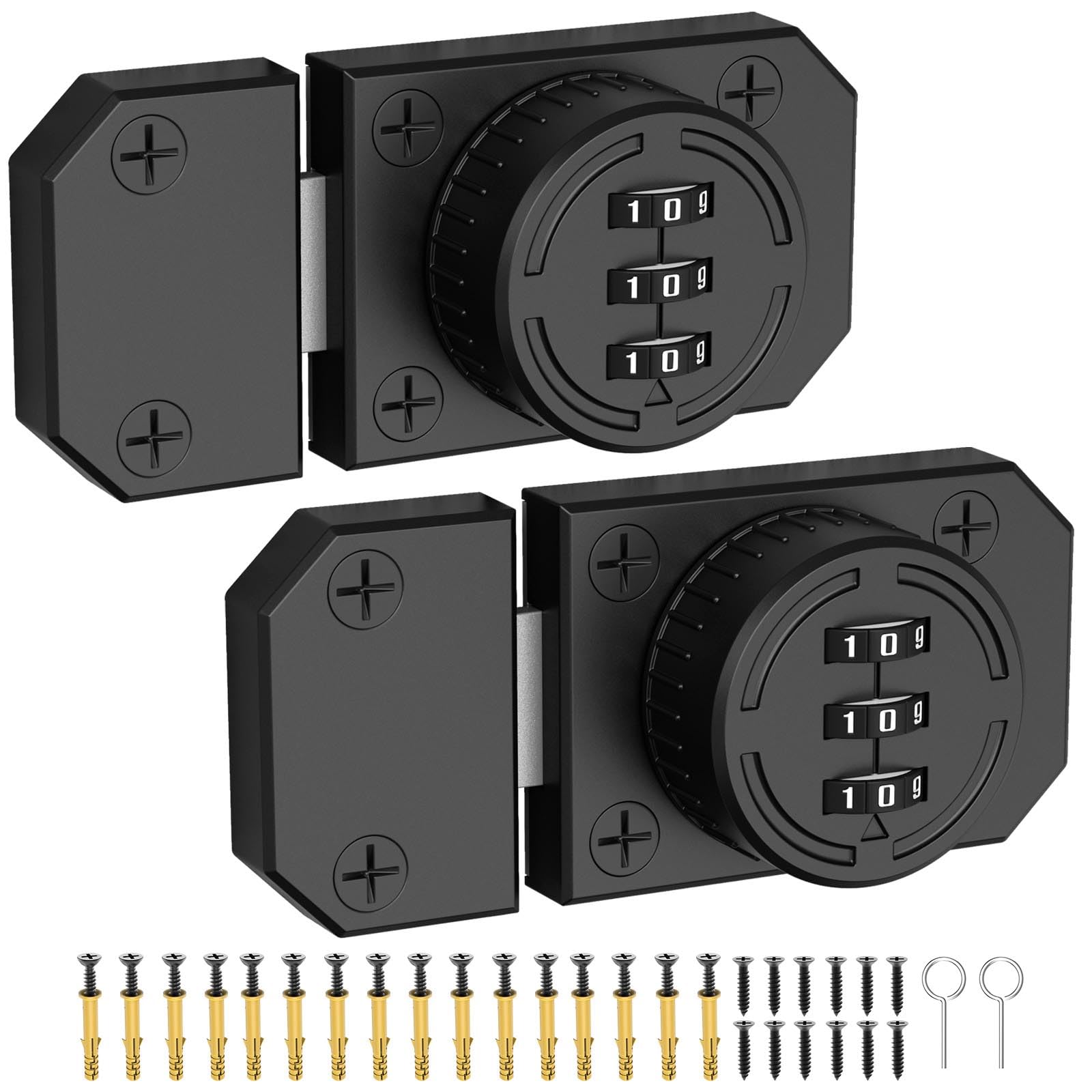 Snapklik.com : YogePote 3-Digit Combination Cabinet Lock, Mechanical ...