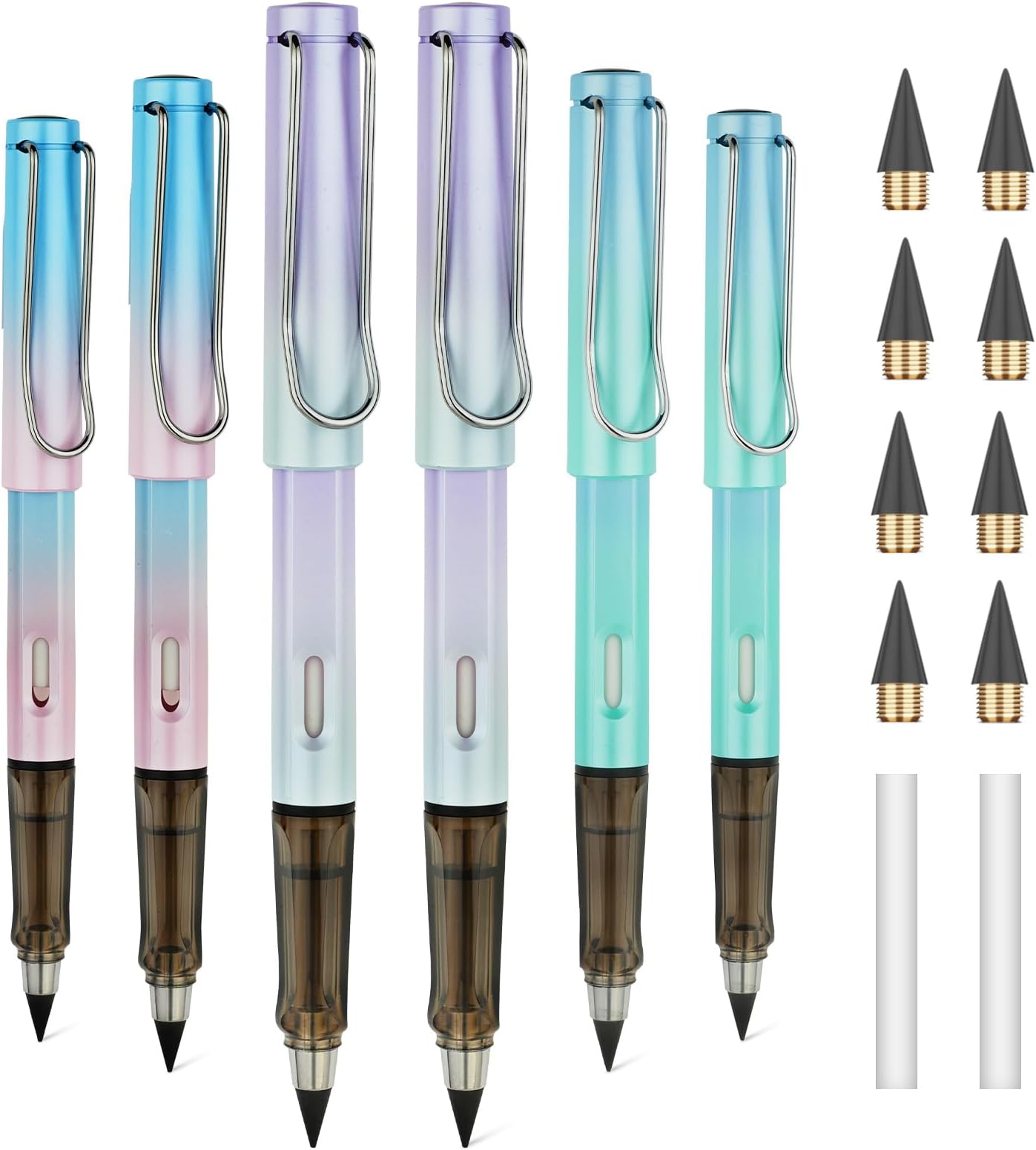 AUAUY 5PCS Everlasting Pencil, Infinity Pencil with Eraser and ...