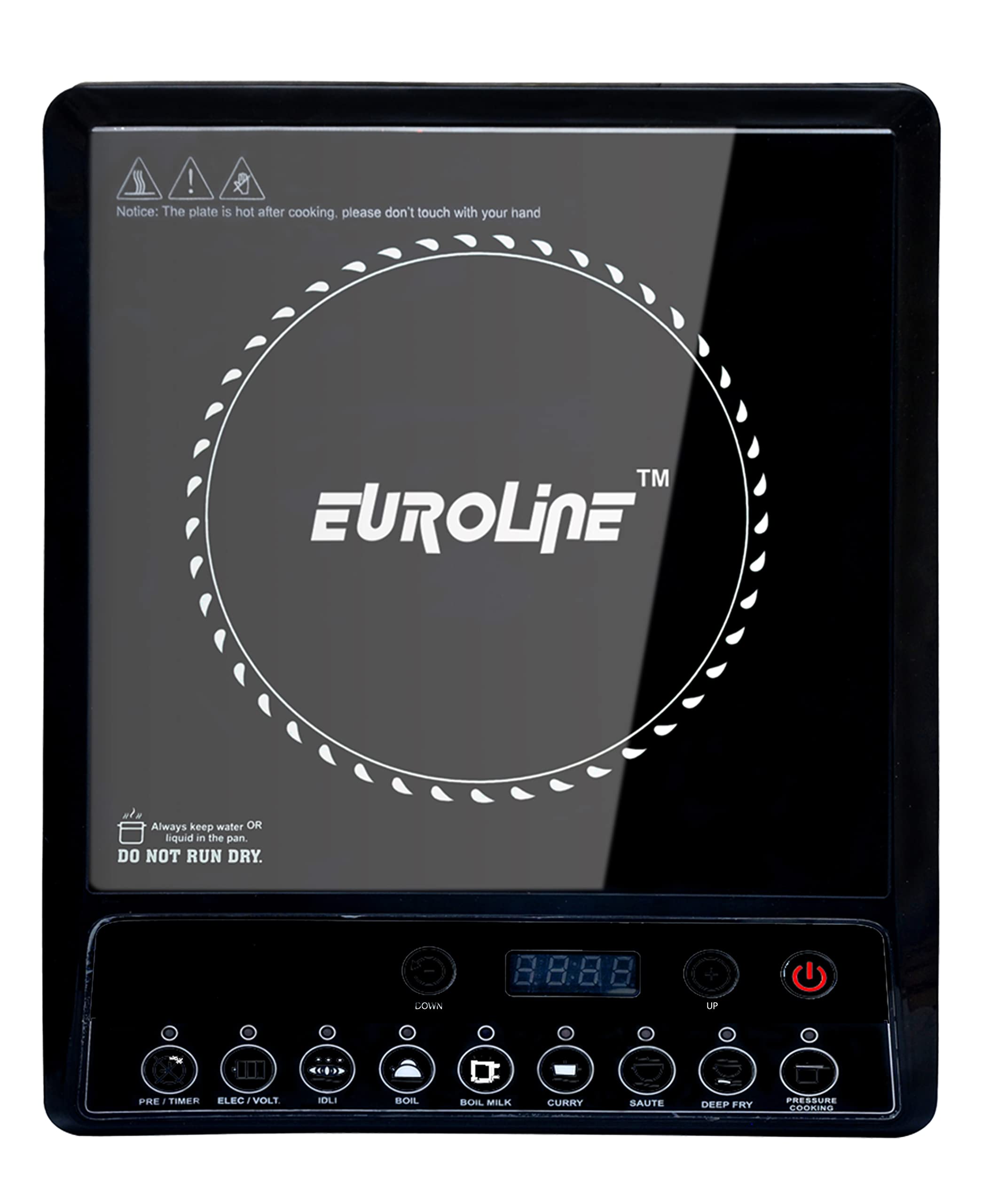 Buy Euroline Electric Induction Stove Cooktop ABS Plastic 2000 Watts ...