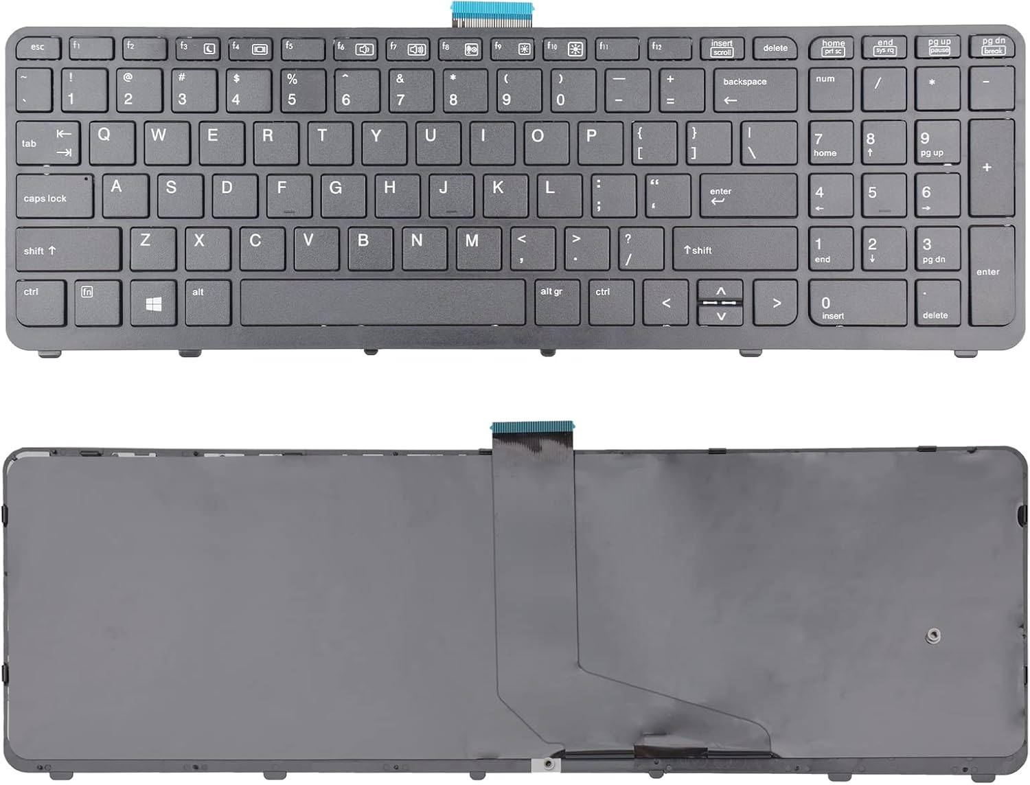 Amazon.com: SUNMALL Replacement Keyboard Compatible with HP ZBook 15 G1 ...