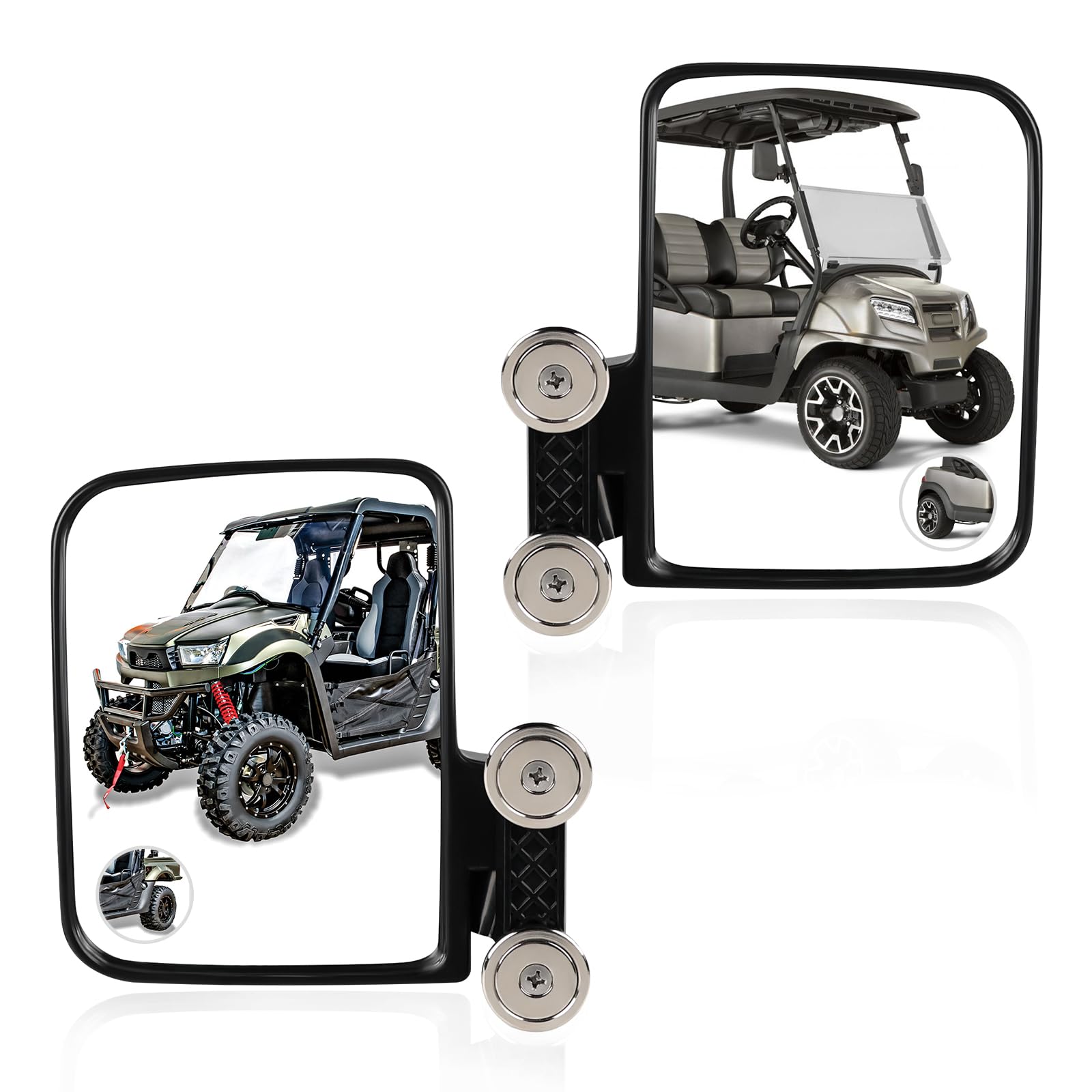 Amazon.com: WMPHE Universal Magnetic Tractor Mirrors Golf Cart Mirror ...