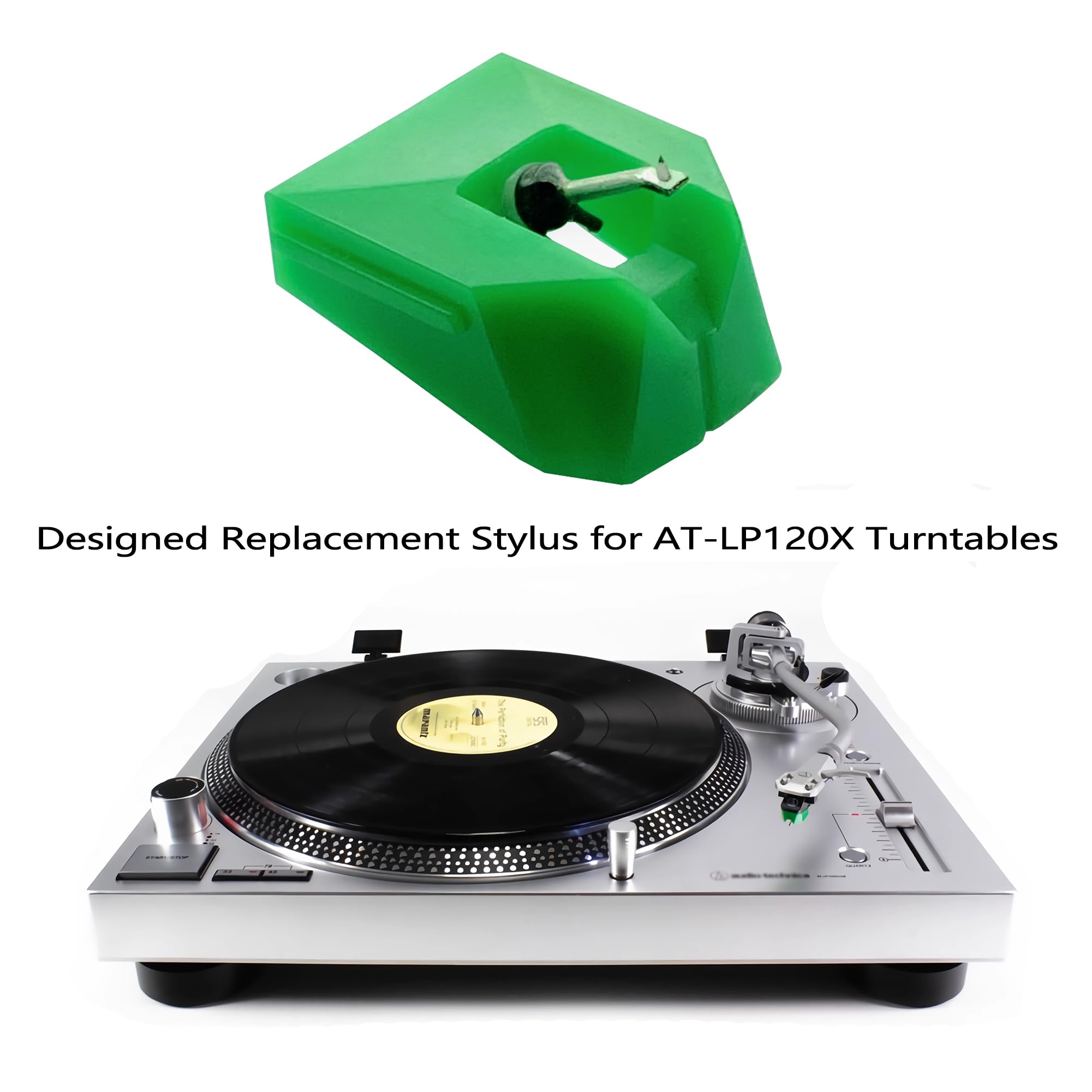 VM95 Series Record Player Needle AT-VMN95E Replacement Turntable Stylus ...