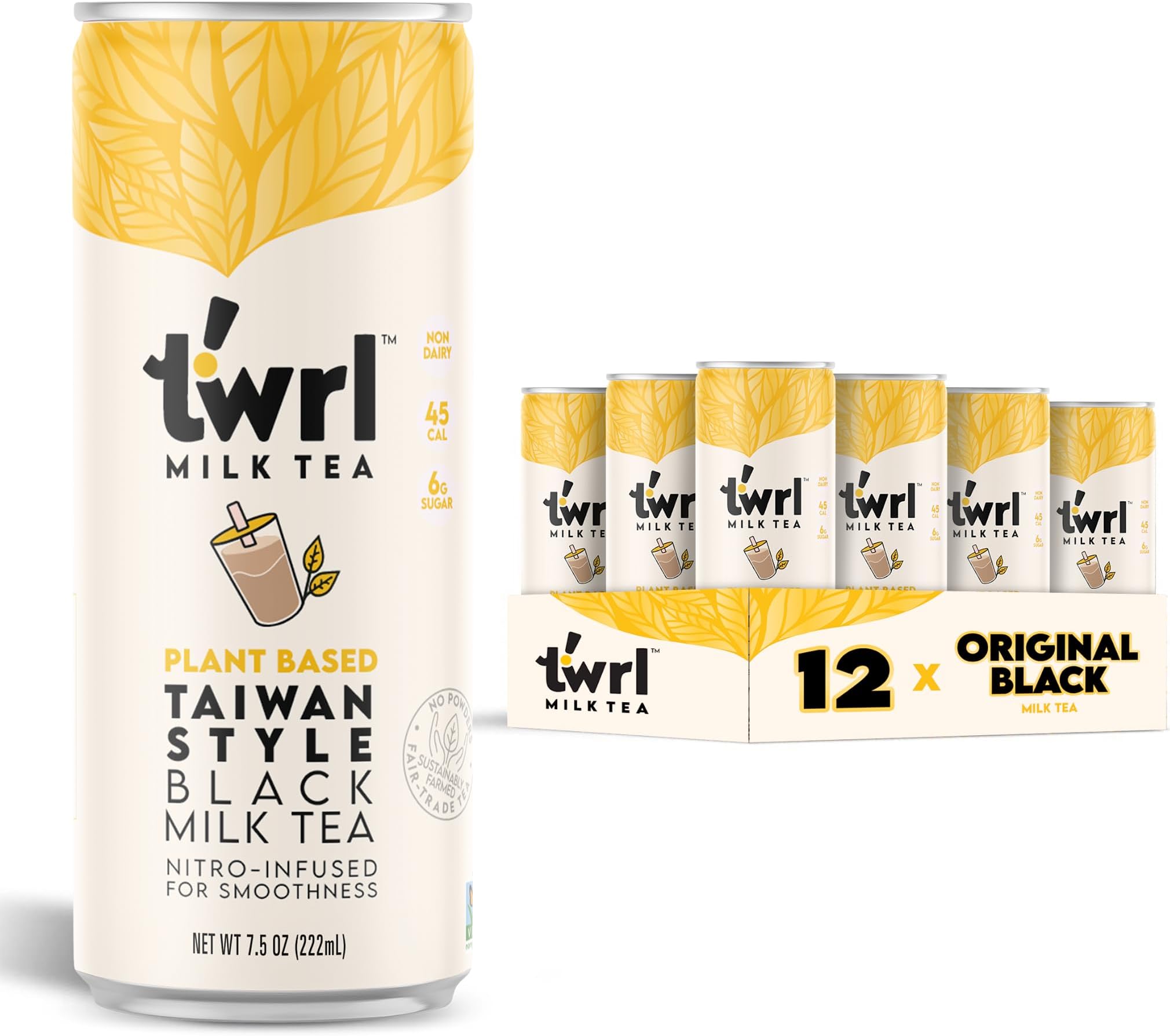 Amazon.com : Twrl Milk Tea - Taiwan Style Black Milk Tea Made with ...