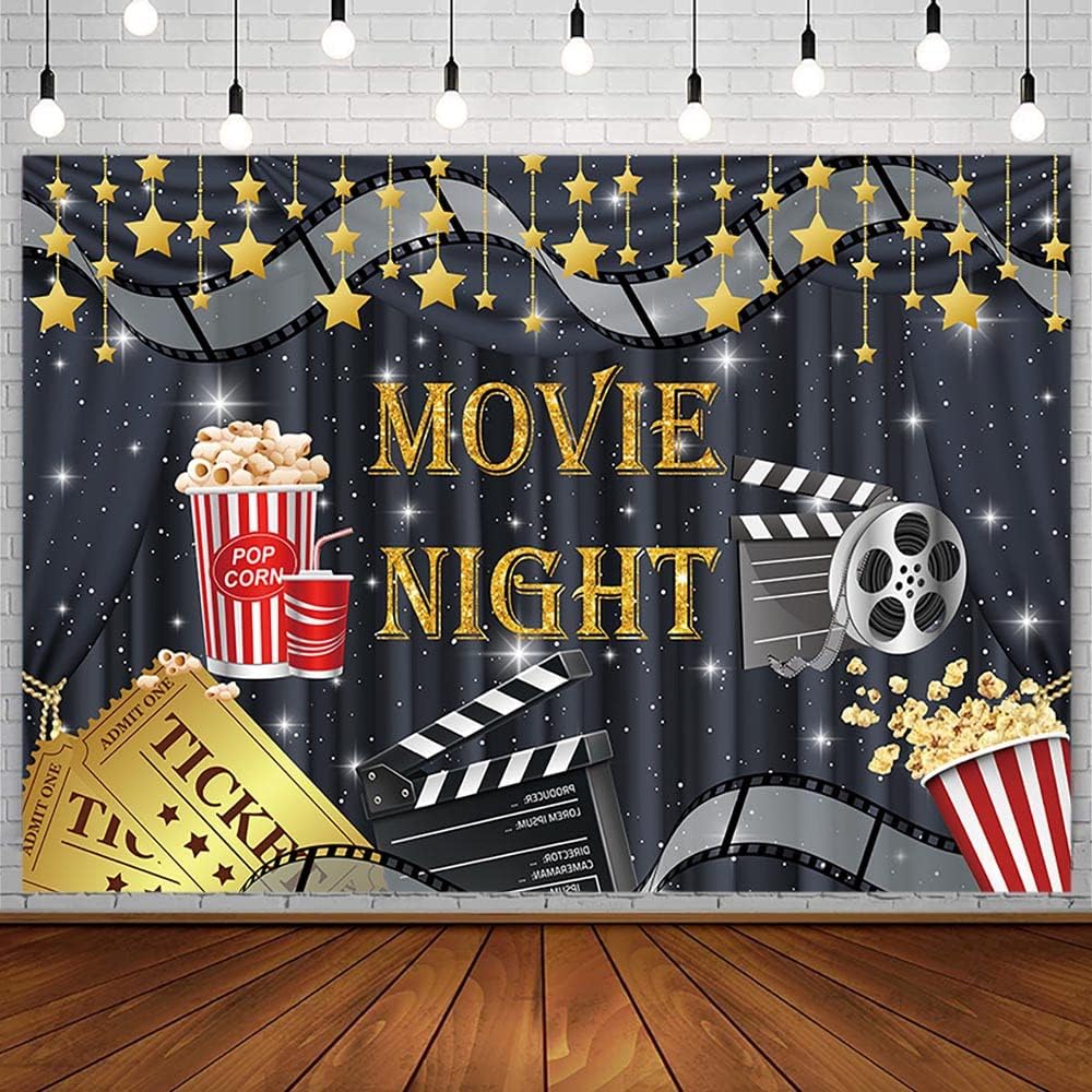 Amazon.com : Sendy 10x7ft Movie Night Backdrop Drive in Movie Night ...