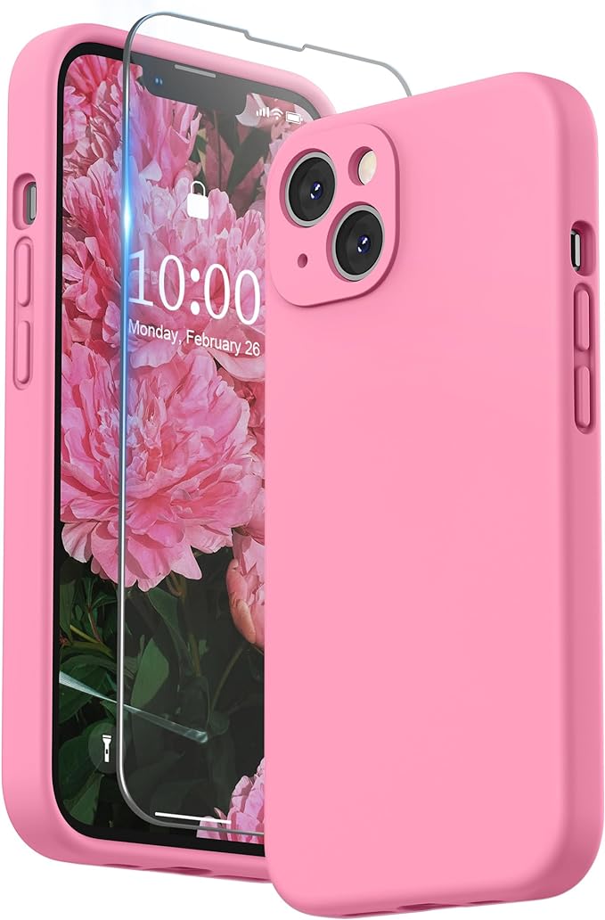 Amazon.com: SURPHY Compatible with iPhone 13 Case with Screen Protector ...