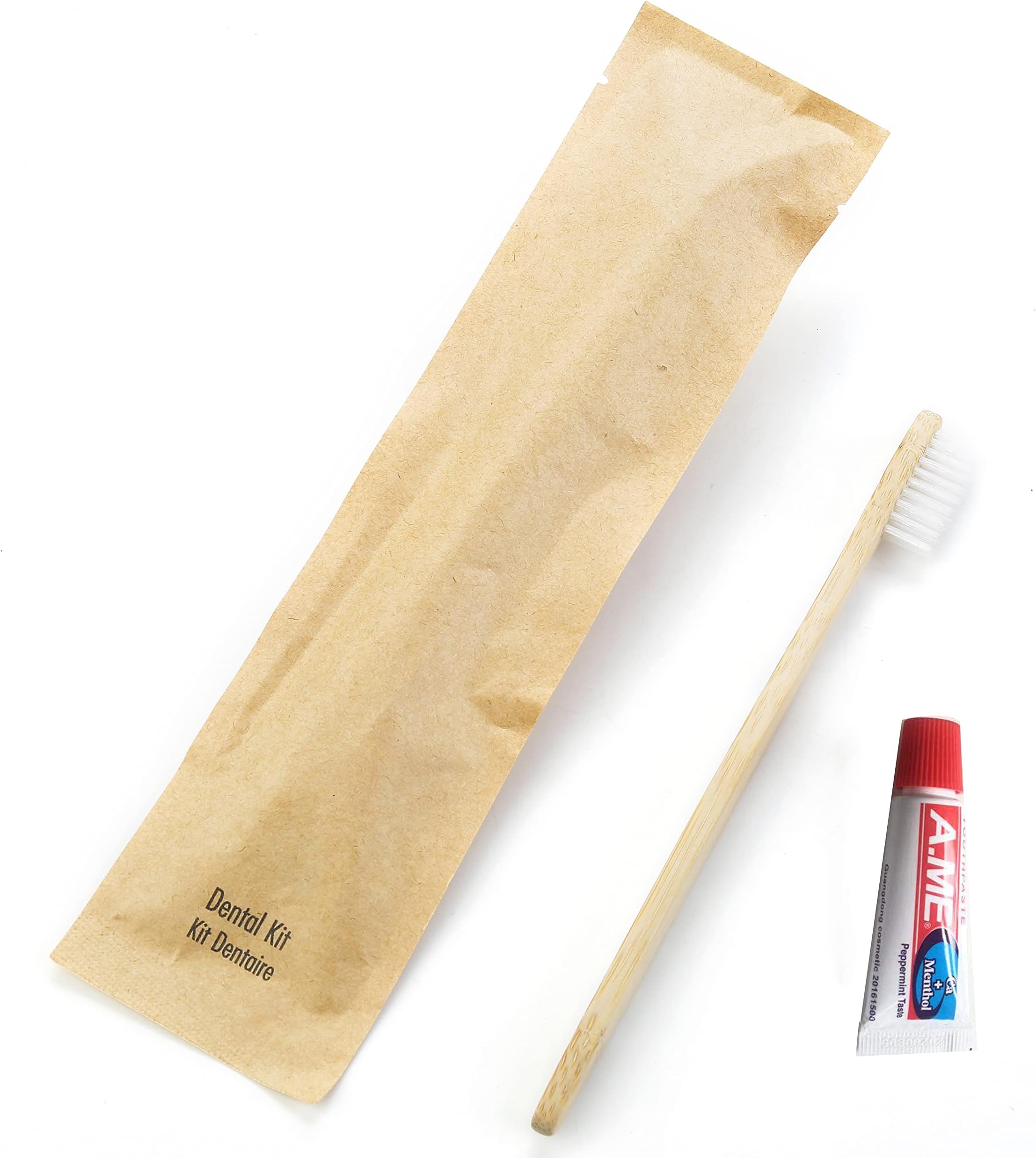 Amazon.com : BIO CORN Disposable Bamboo Toothbrushes with 5g Toothpaste ...