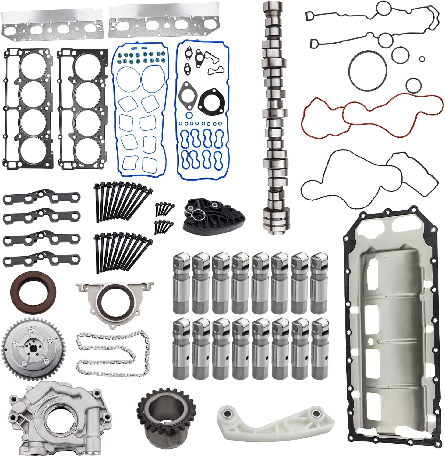 Amazon.com: 5.7 HEMI Cam MDS Lifters Camshaft Oil Pump Kit w/Gaskets ...