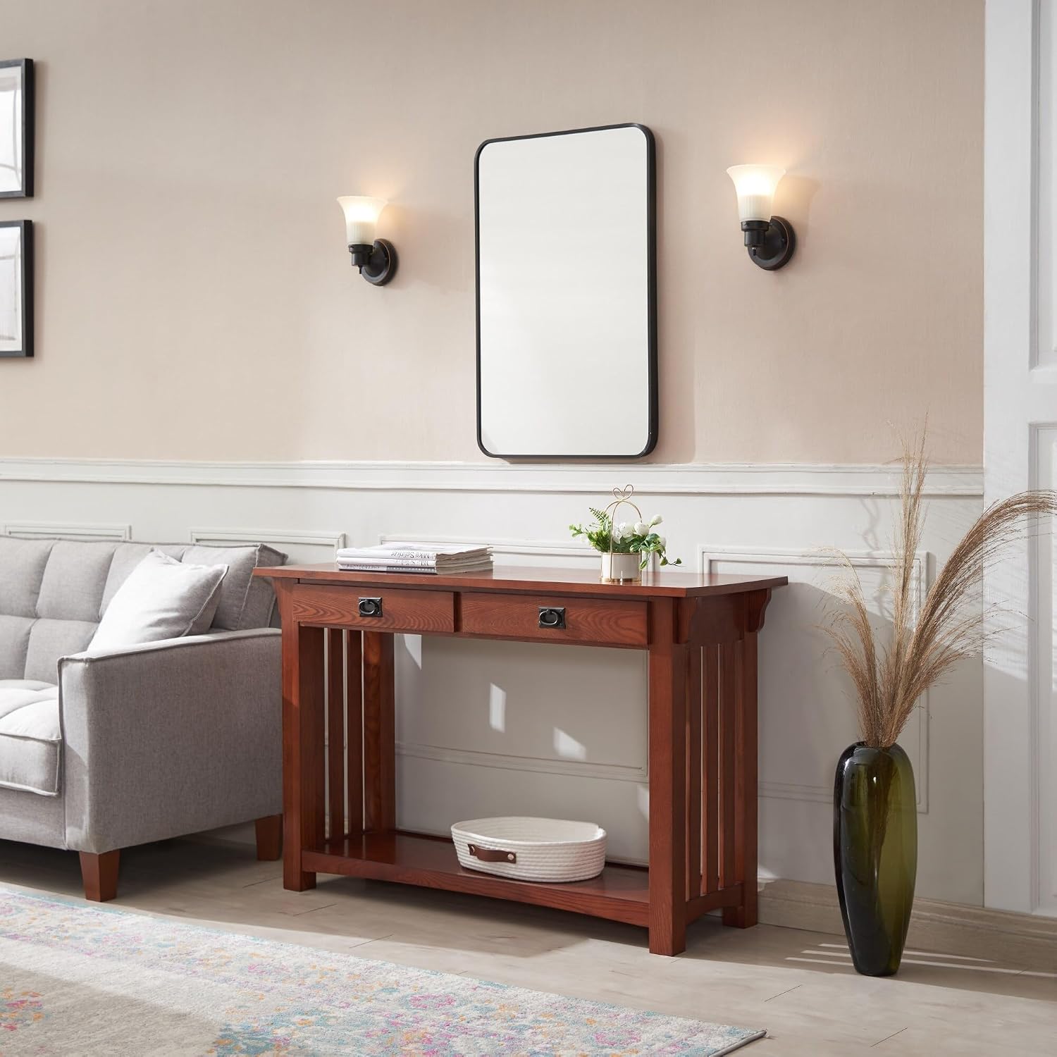 Amazon.com: KD Furnishings Leick Home Mission Console Table for ...
