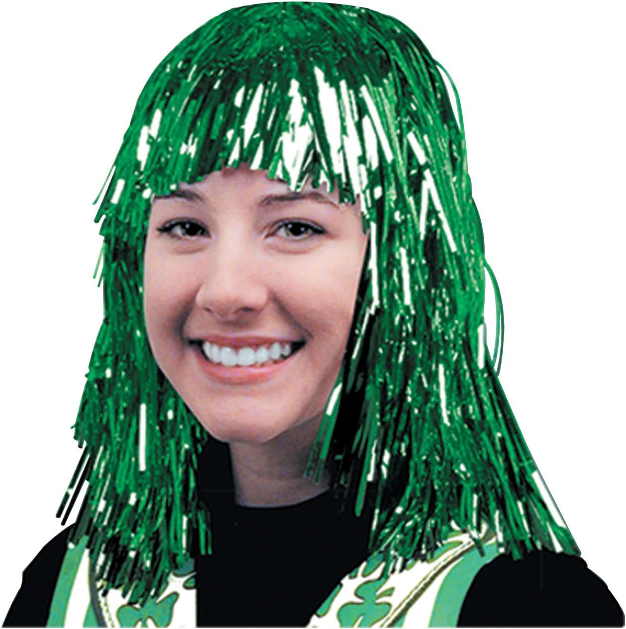Amazon.com: Gleam 'N Wear Party Wig (green) Party Accessory (1 count ...