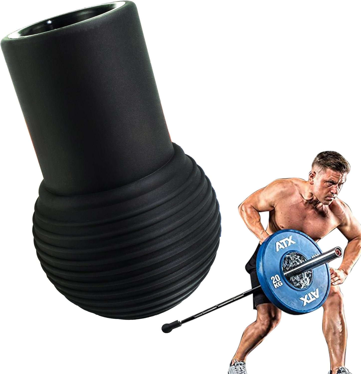 WOOTMIN Barbell Bomb landmine Attachment for Barbell, we use a Non-Slip ...