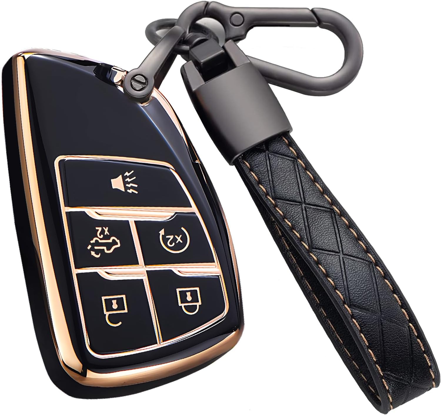 Amazon.com: Eisgul for Chevy Key Fob Cover with Keychain Soft TPU Full ...
