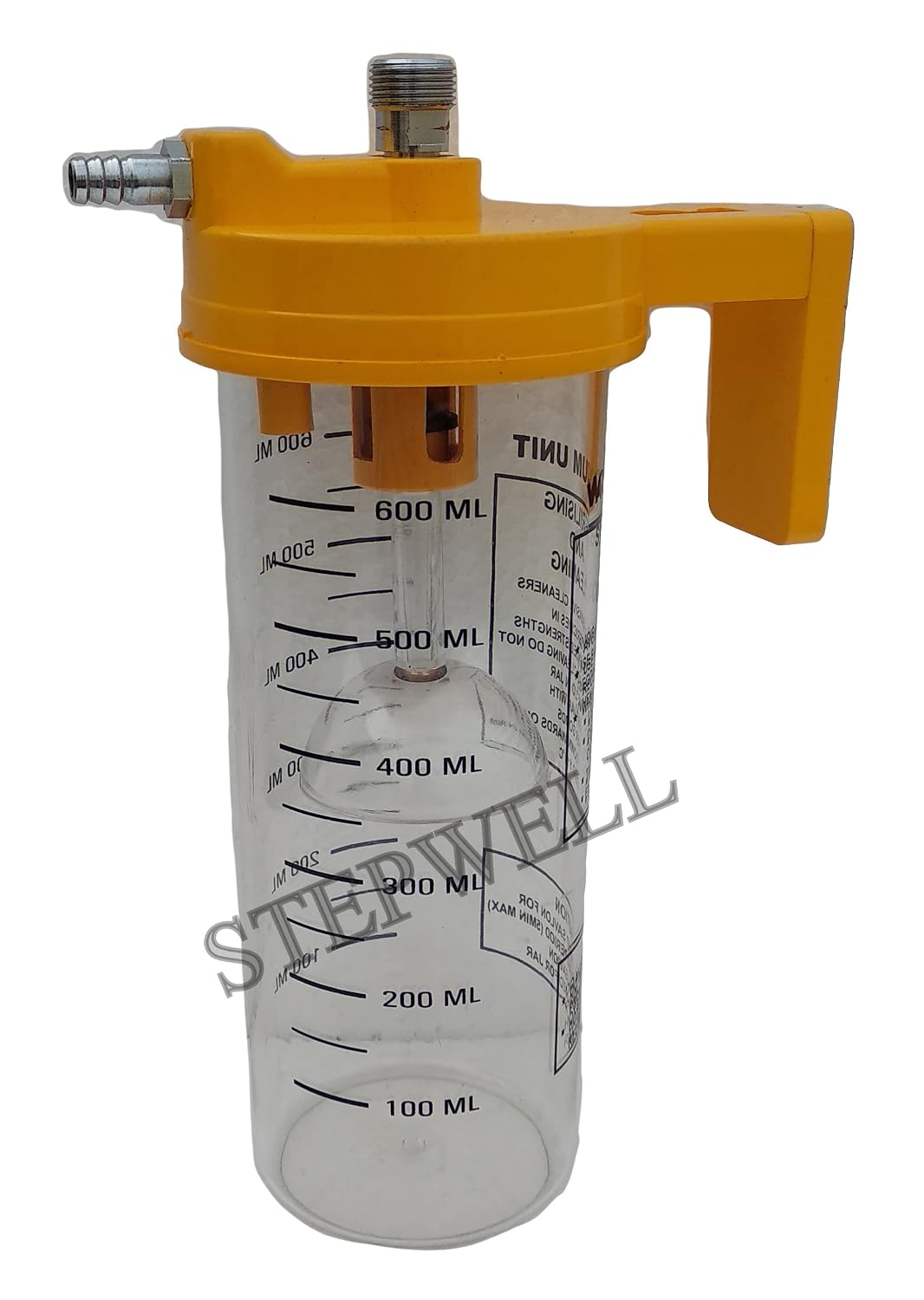 STEPWELL Ward Vacuum Suction Jar 600 ML for Medical Use. For Hospitals ...